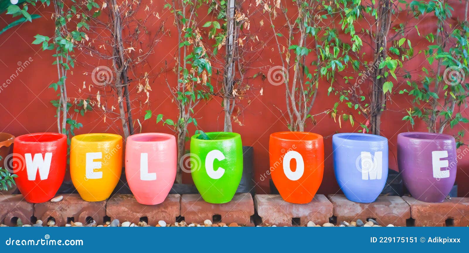 Welcome sign stock image. Image of pink, fashion, design - 229175151