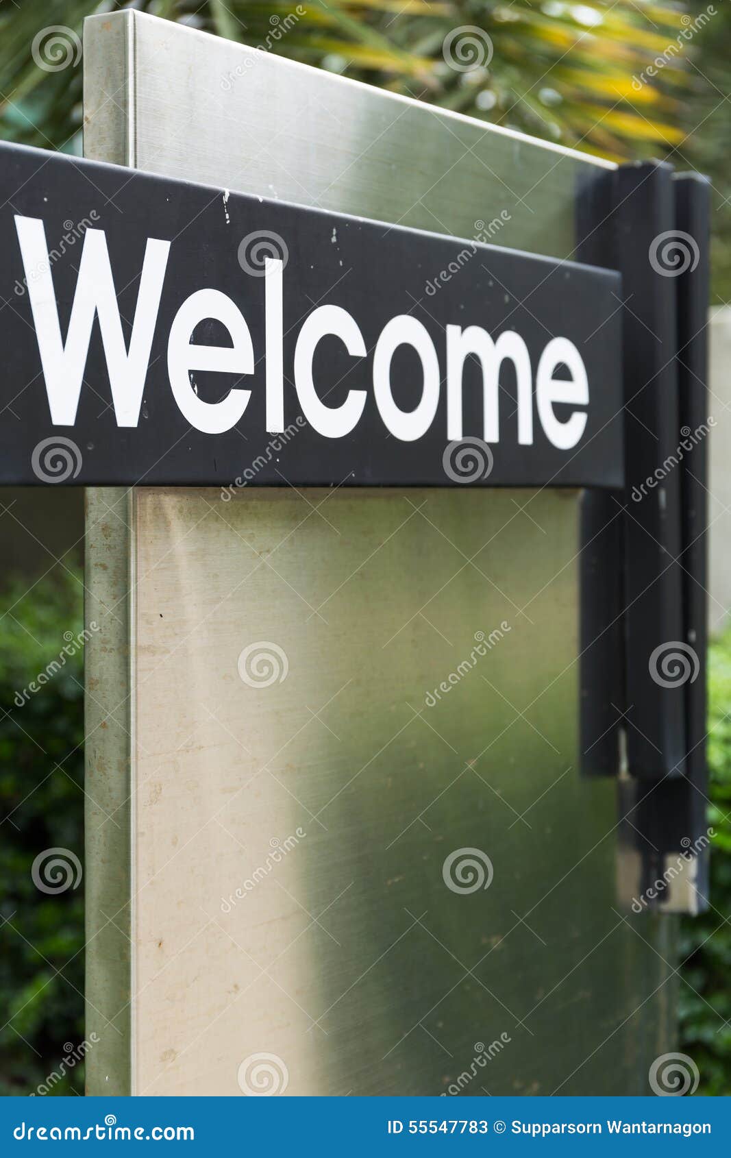 Welcome Sign stock image. Image of board, traffic, driving - 55547783