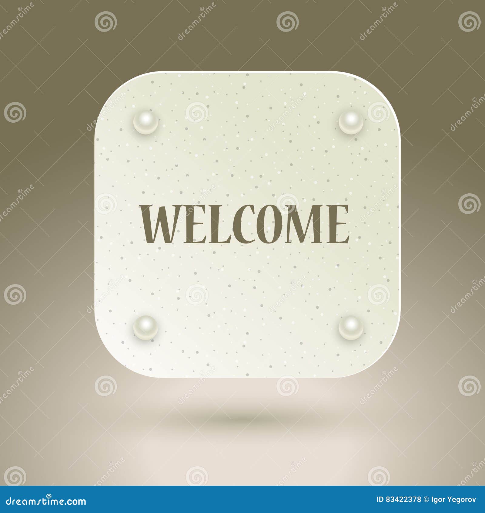 Welcome Sign. Icon with Invitation WELCOME for Design Interfaces Stock ...