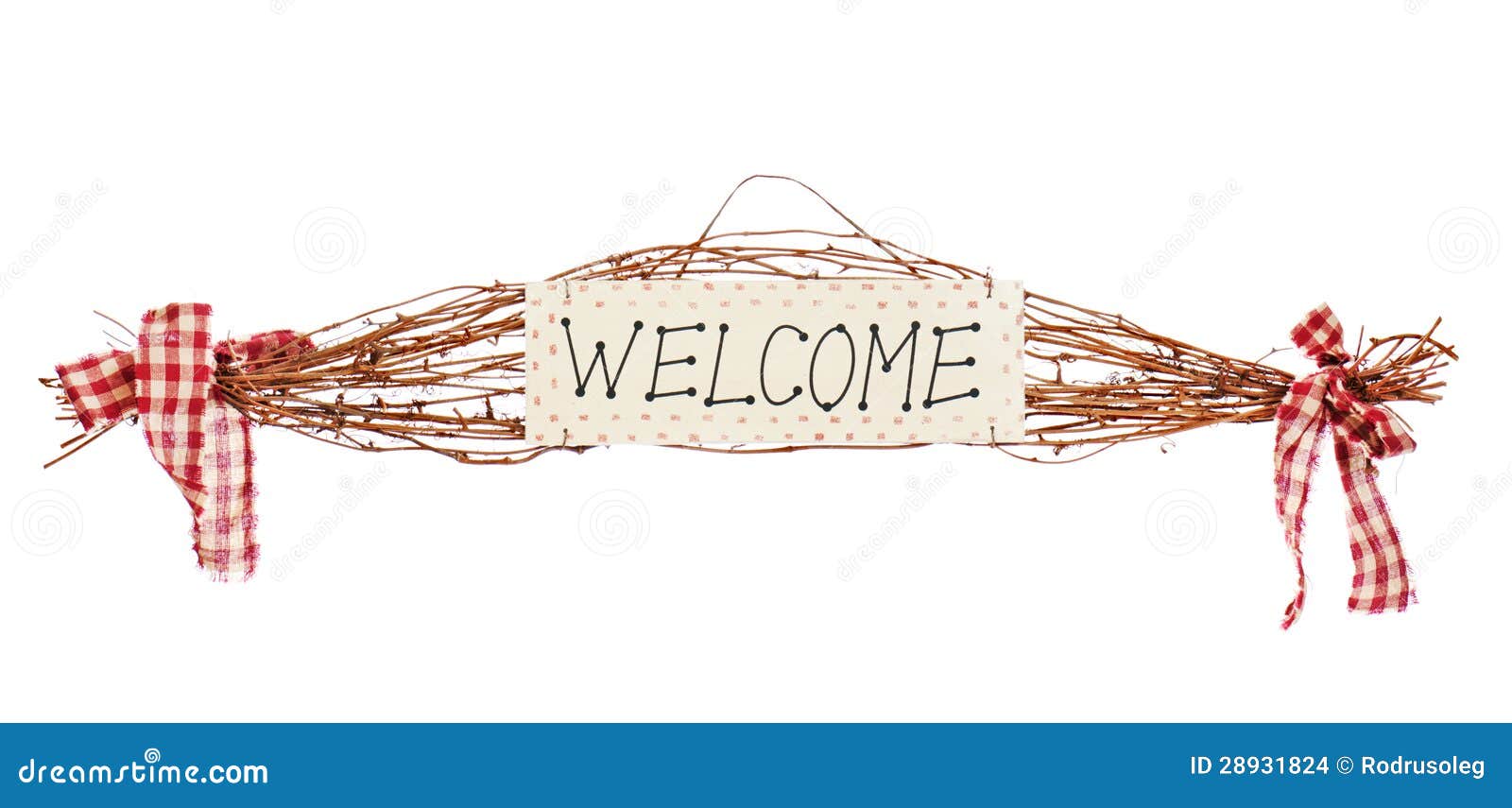 Welcome Sign Isolated on White Background Stock Illustration ...