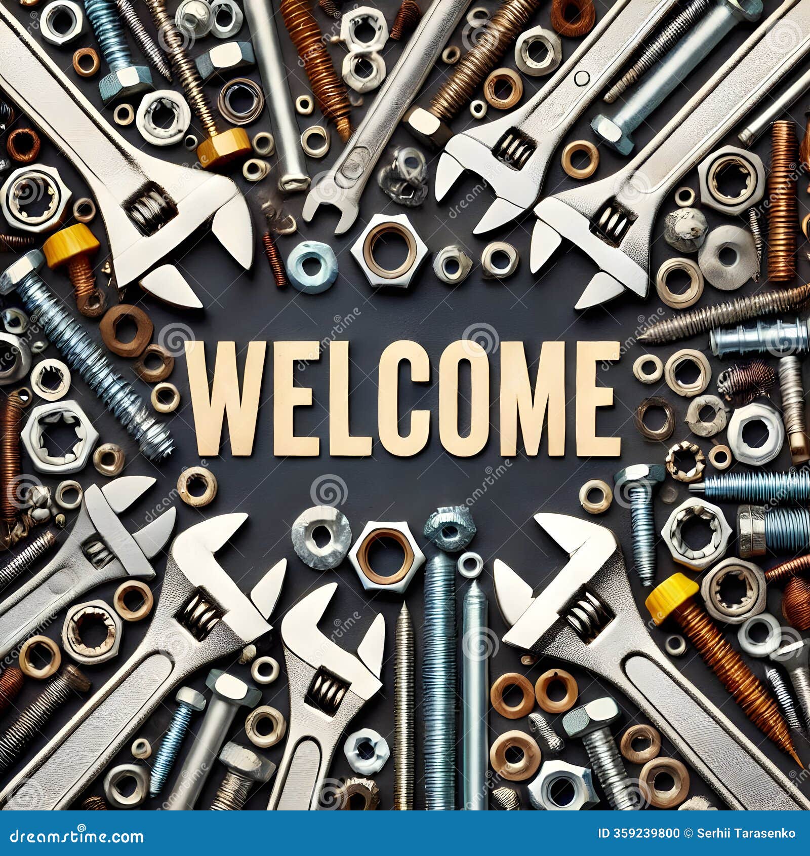 Screws And Nuts, All Types And All Sizes, Construction Graphics For ...