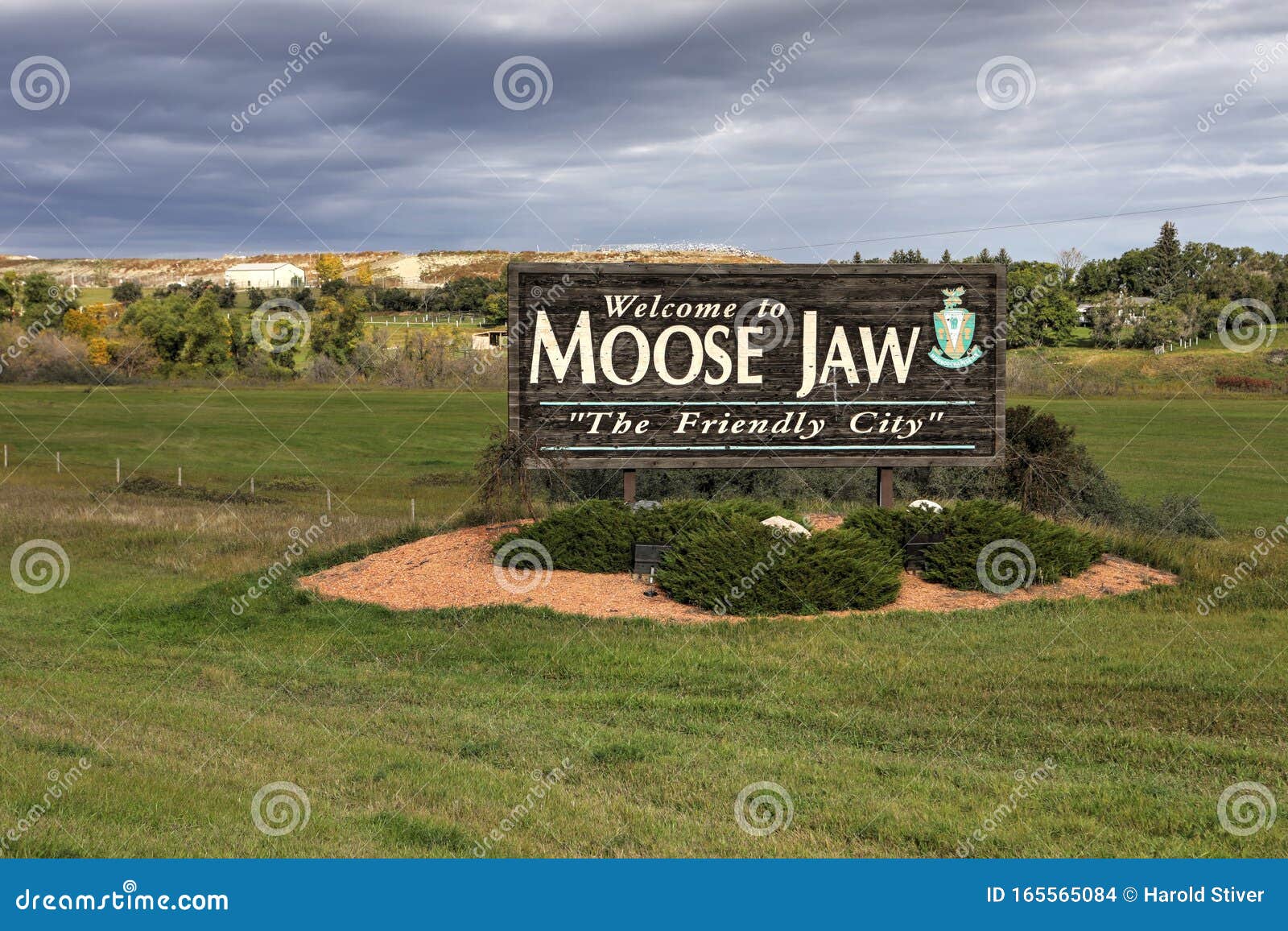 Welcome Sign To Moose Jaw, Saskatchewan, Canada Editorial Stock Image ...