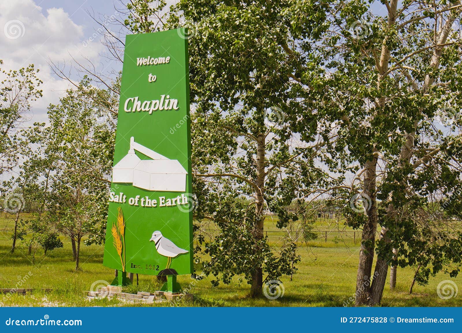 Welcome Sign for the Town of Chaplin Editorial Stock Photo - Image of ...