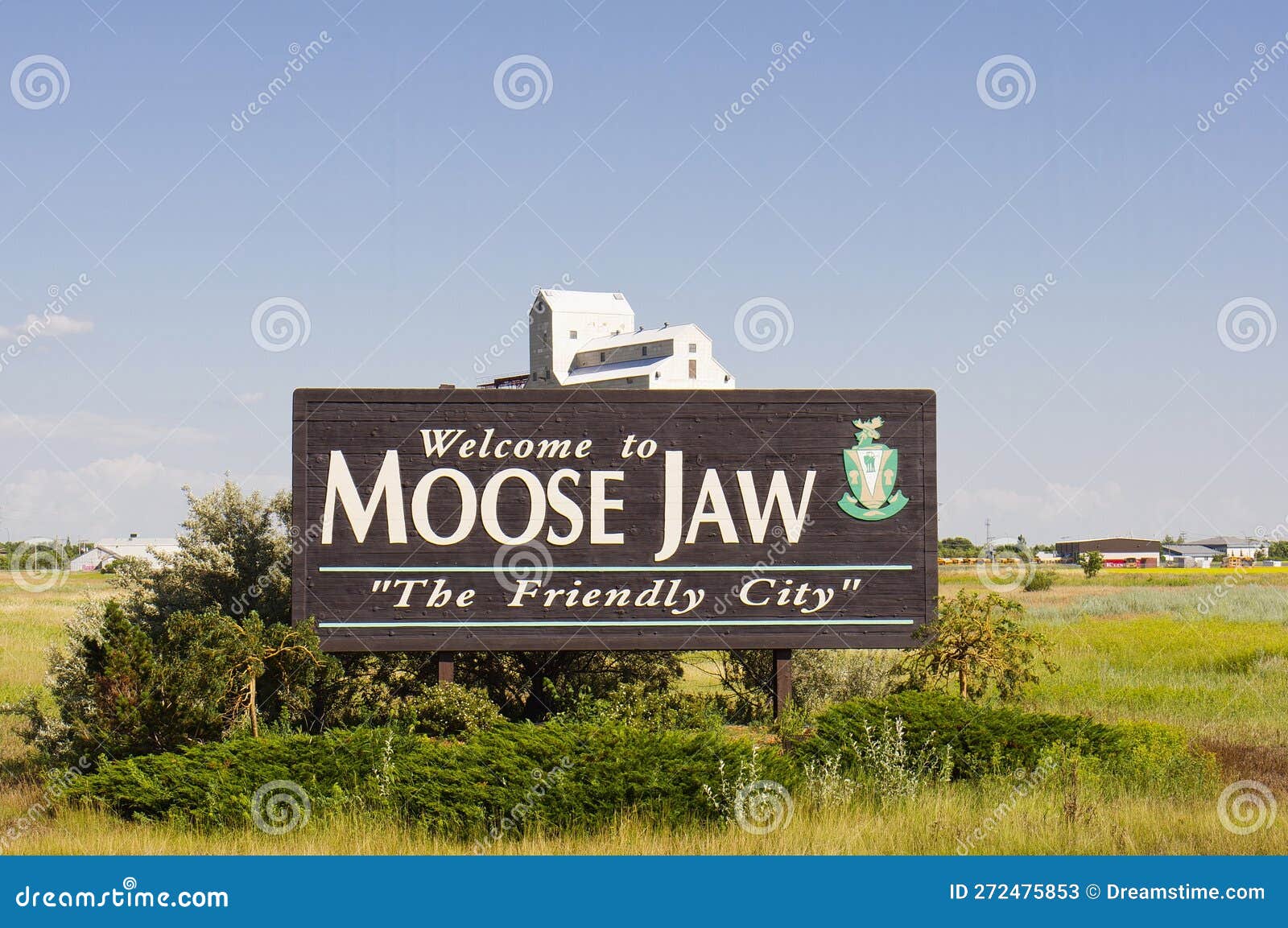 Welcome Sign for the Town of Moose Jaw Editorial Stock Photo - Image of ...