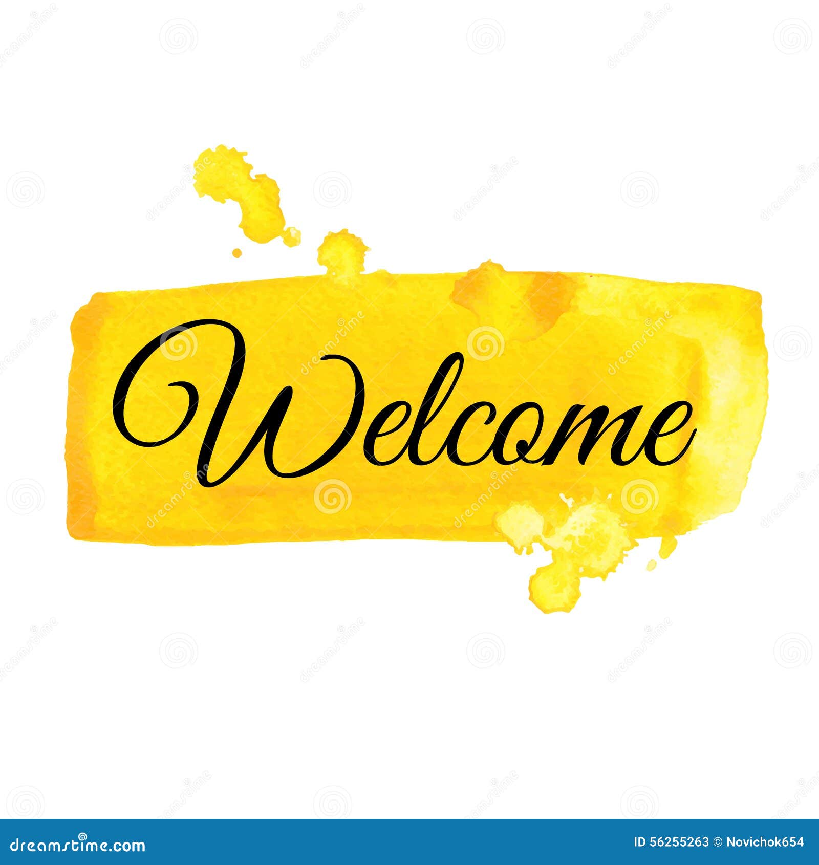Welcome Sign Watercolor Stock Illustrations – 963 Welcome Sign ...