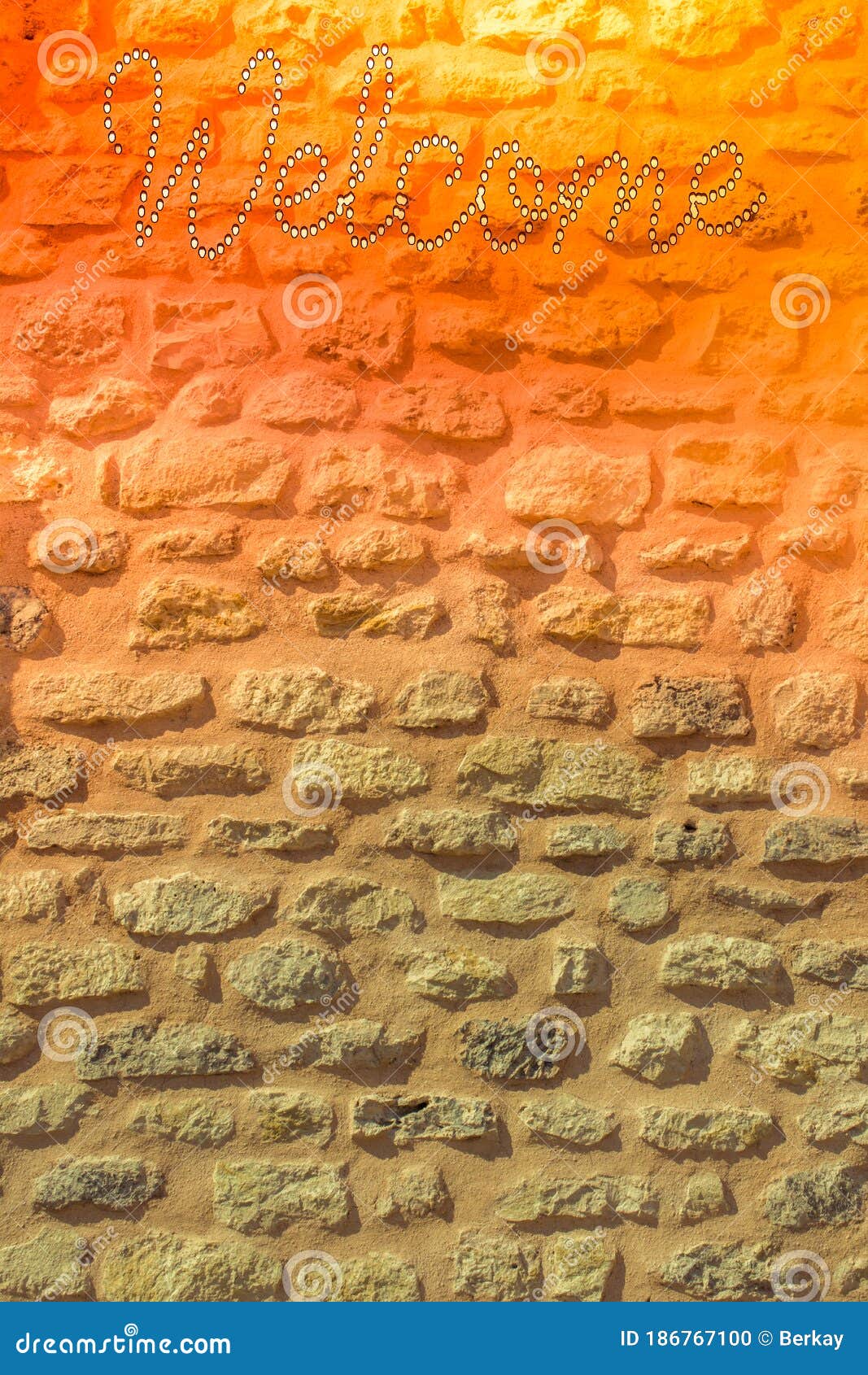 Welcome Sign Wording Text on a Background for Business Concept Stock ...