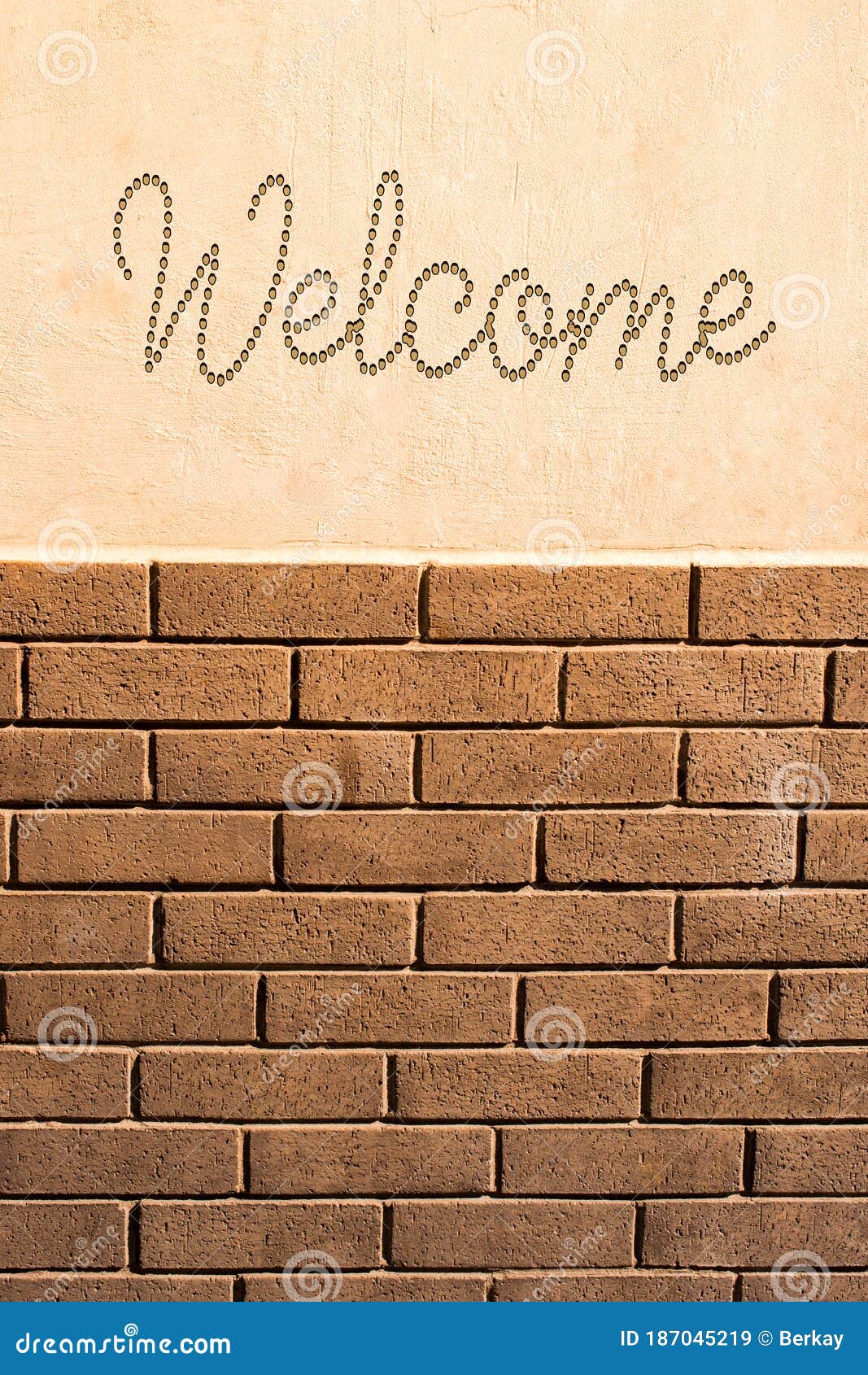 Welcome Sign Wording Text on a Background for Business Concept Stock ...