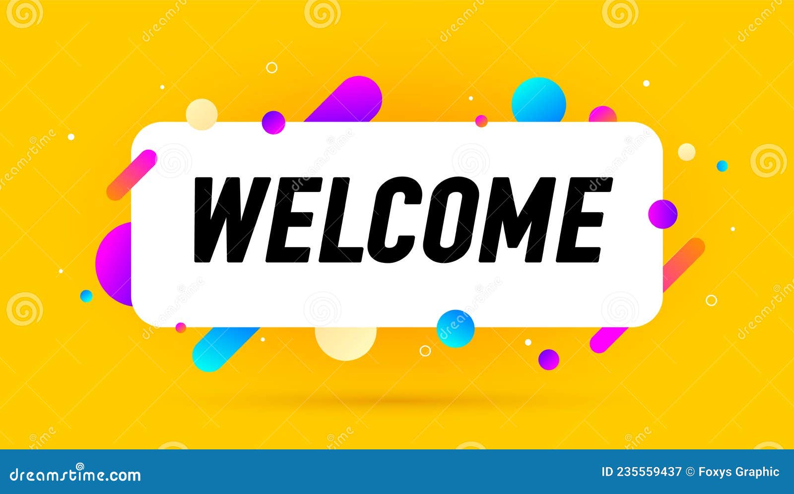 Welcome, Speech Bubble. Banner, Poster Stock Vector - Illustration of ...