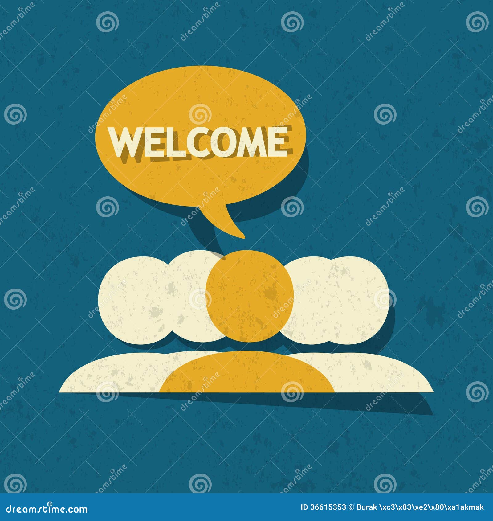 Welcome Speech Bubble stock vector. Illustration of bubble - 36615353