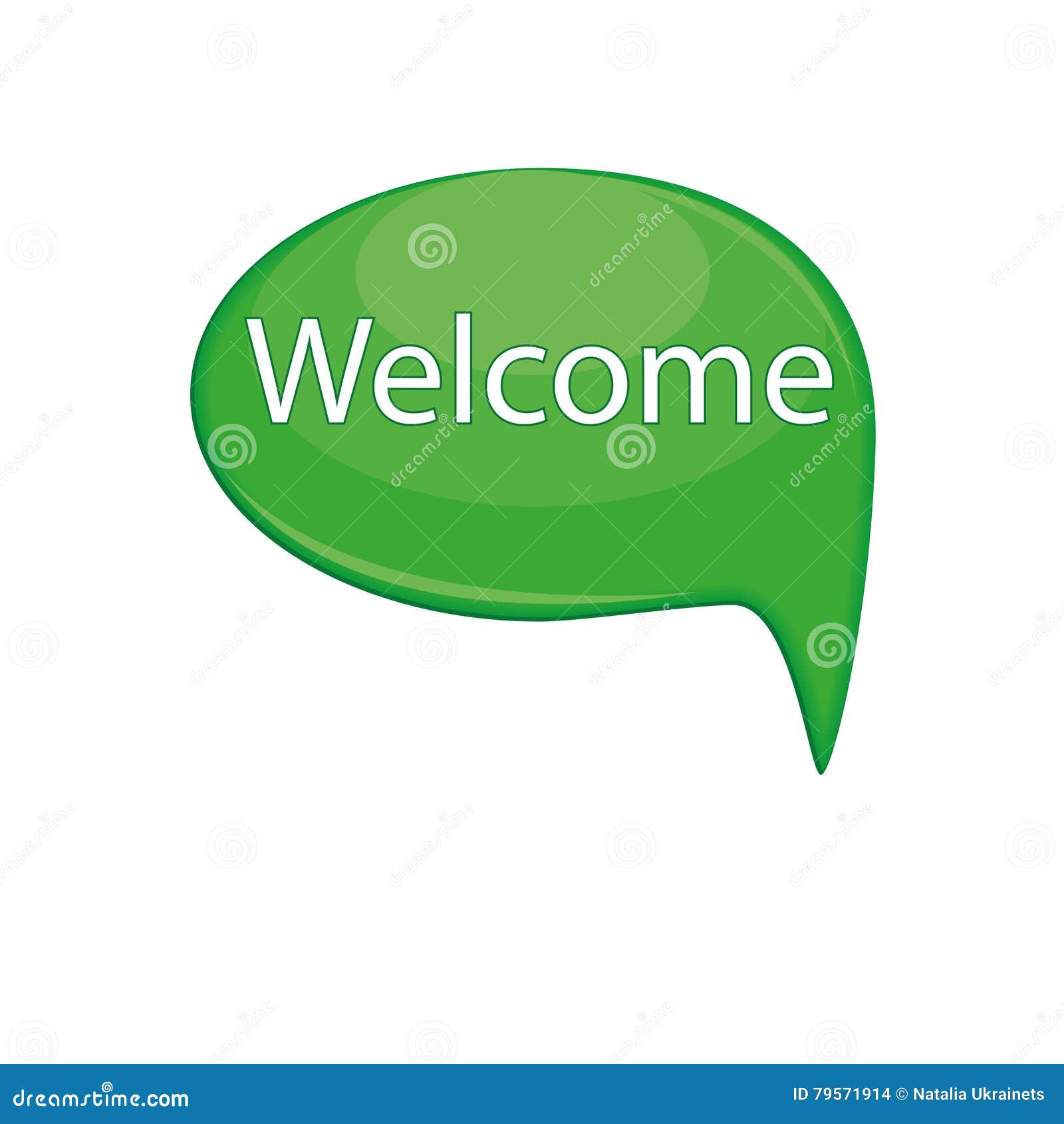Welcome speech bubble stock vector. Illustration of internet - 79571914