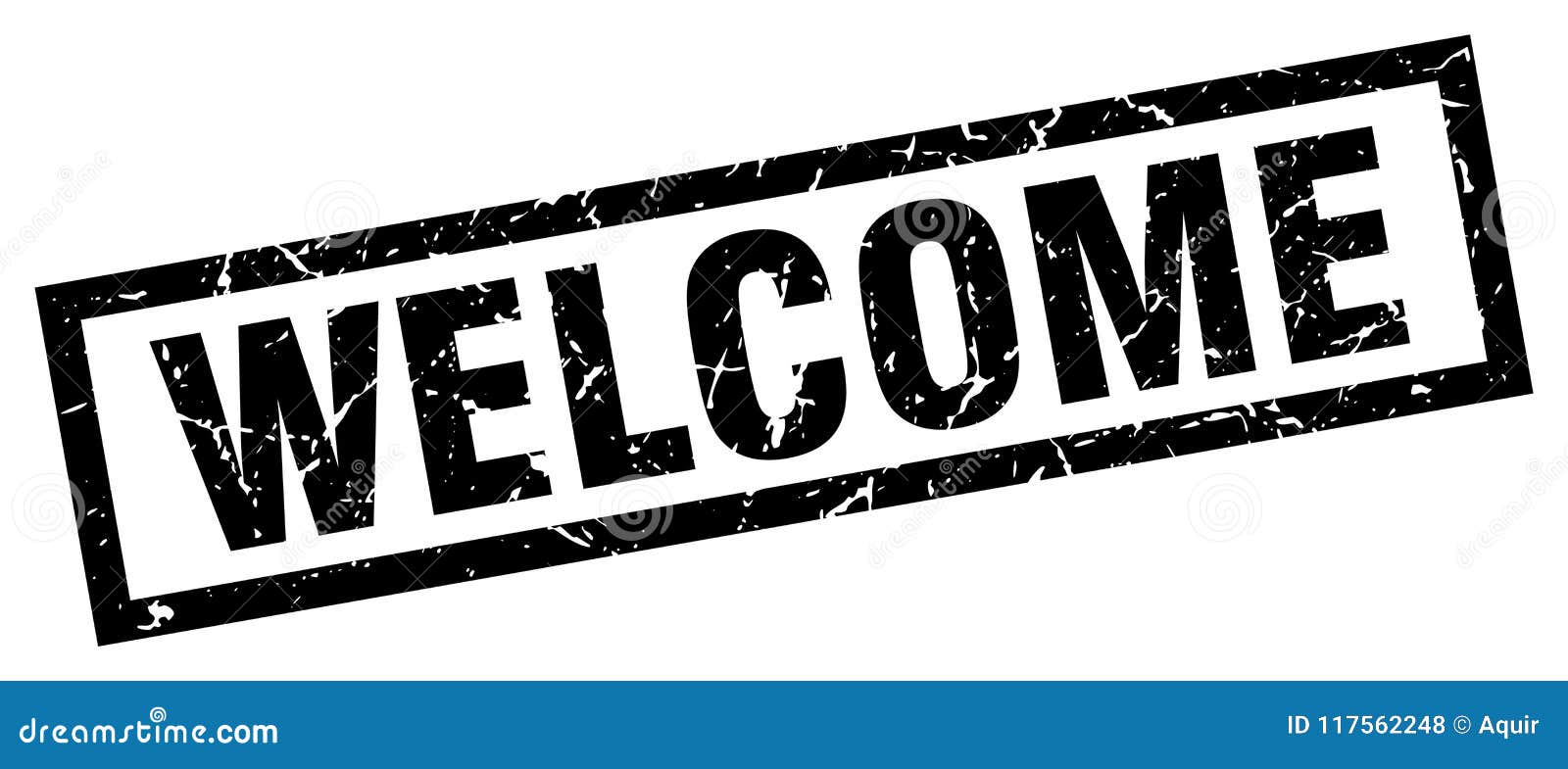 Welcome stamp stock vector. Illustration of retro, vector - 117562248