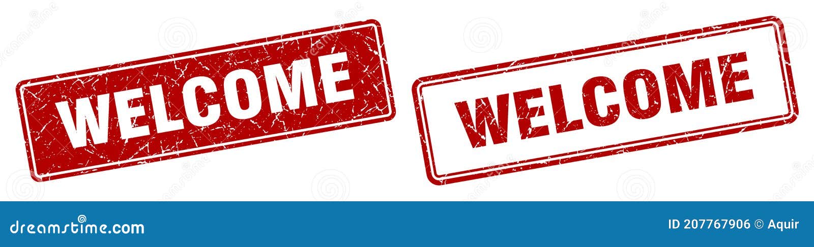 Welcome Stamp Set. Welcome Square Grunge Sign Stock Vector ...