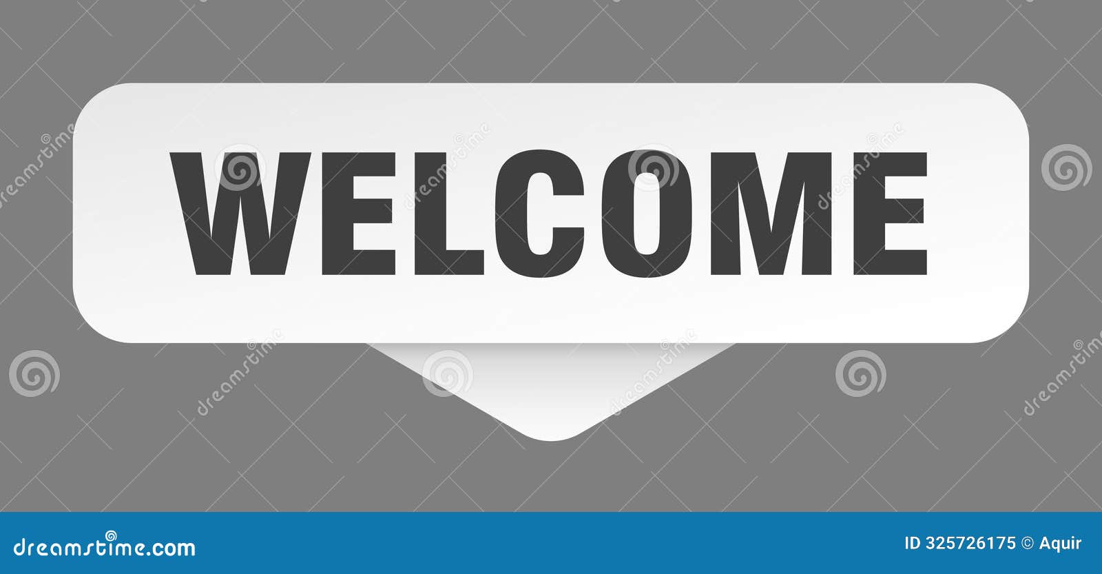 Welcome Sticker. Welcome Sign Isolated on Gray Background Stock Vector - Illustration of ...