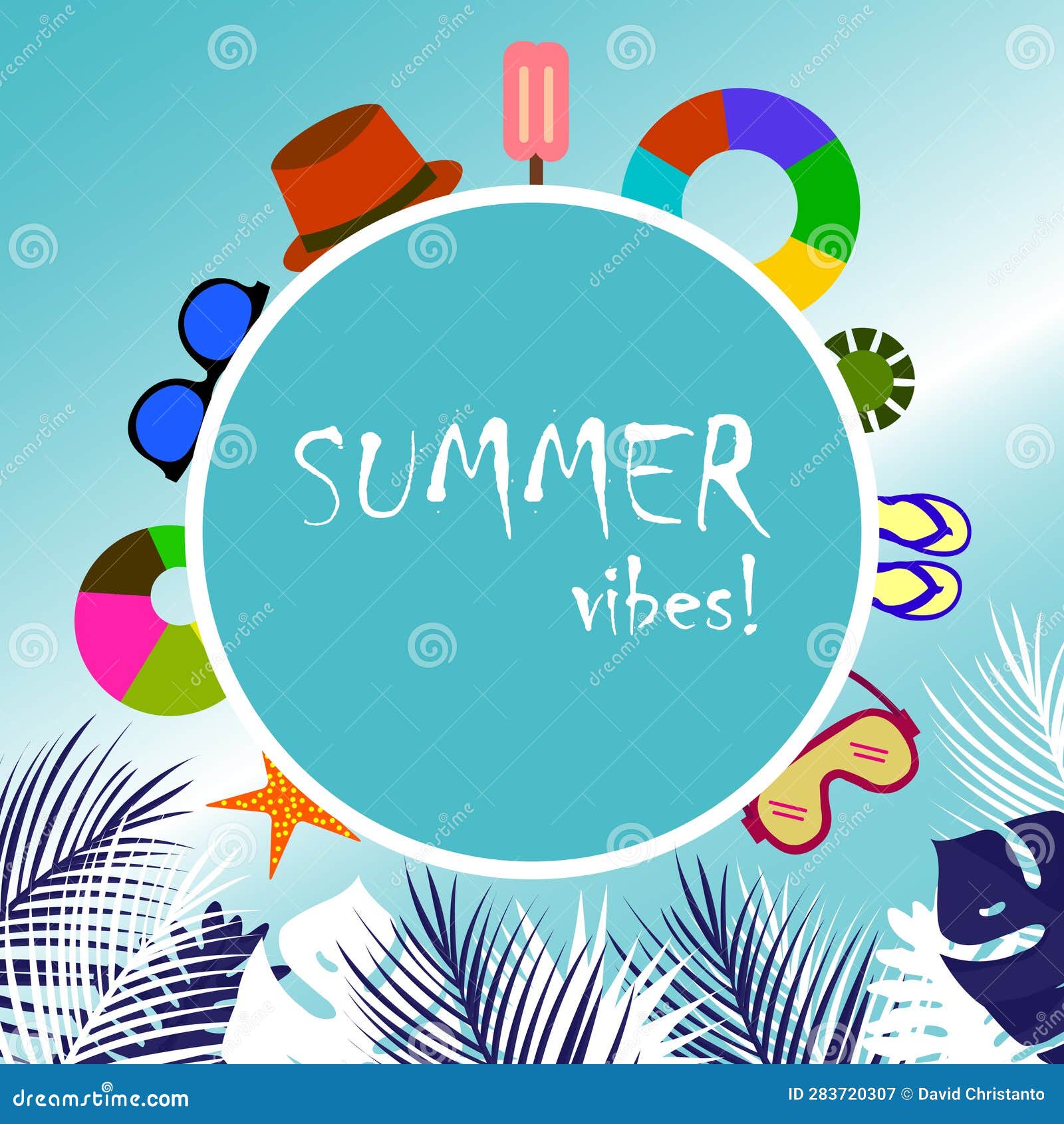 Welcome summer stock vector. Illustration of island - 283720307