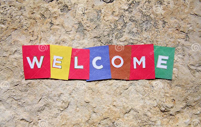 Welcome symbol stock image. Image of sign, color, colored - 29267061