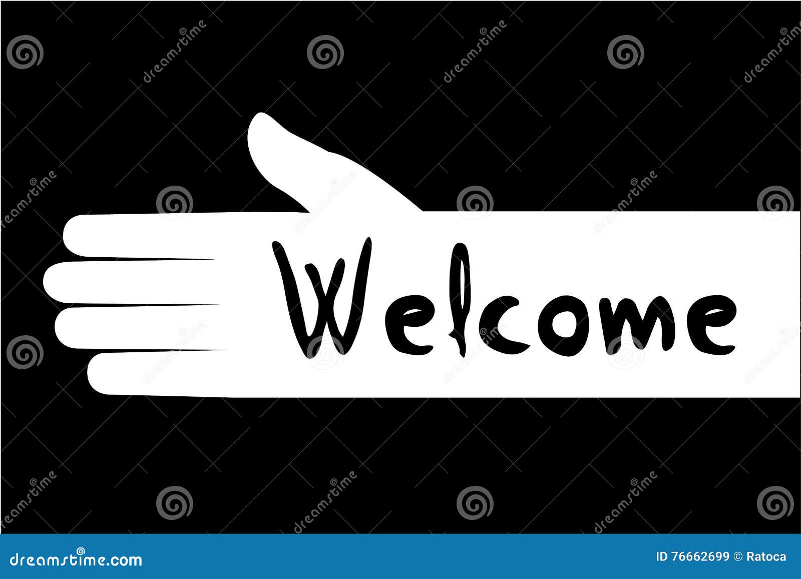 Welcome symbol stock vector. Illustration of icon, sign - 76662699