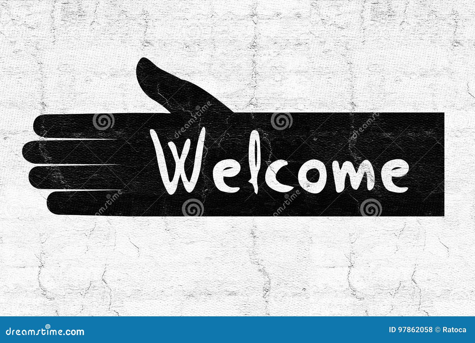Welcome symbol stock illustration. Illustration of speech - 97862058