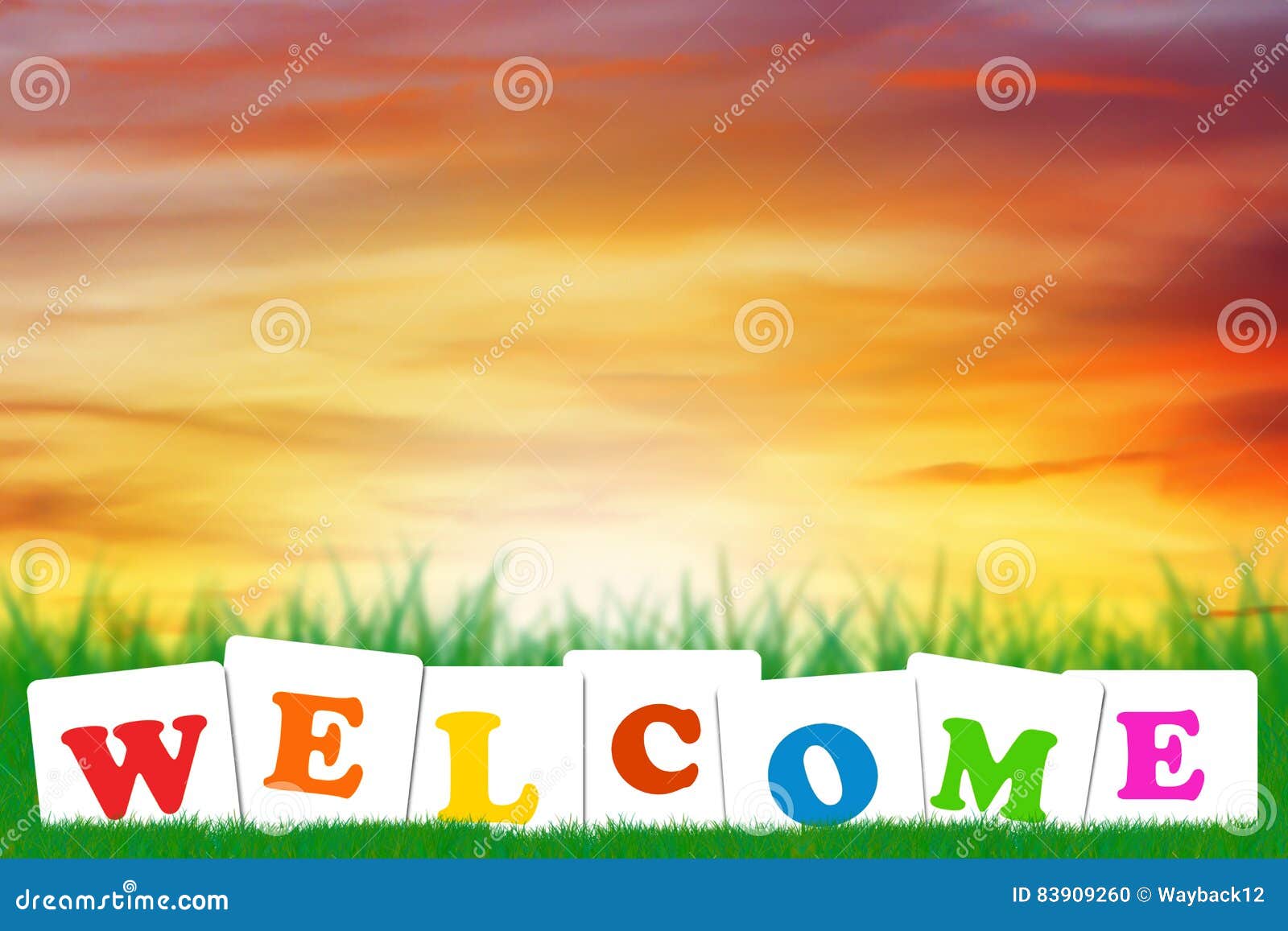 Welcome Text Concept stock photo. Image of abstract, space - 83909260