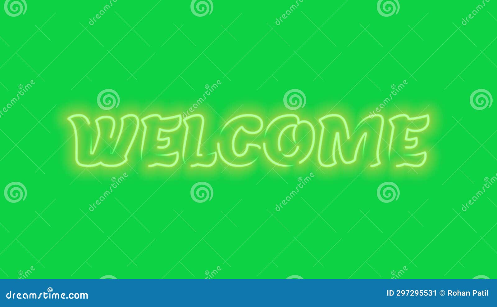 WELCOME Text in Neon Red Colour Banner Stock Video - Video of banner ...