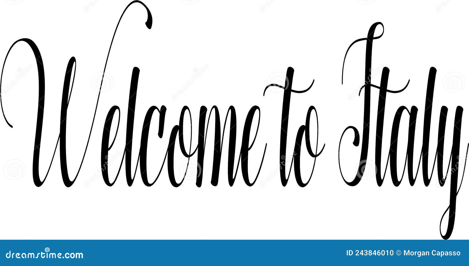 Welcome Text Sign Illustration Stock Vector - Illustration of blue ...