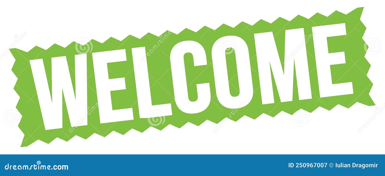 WELCOME Text Written on Green Stamp Sign Stock Illustration ...