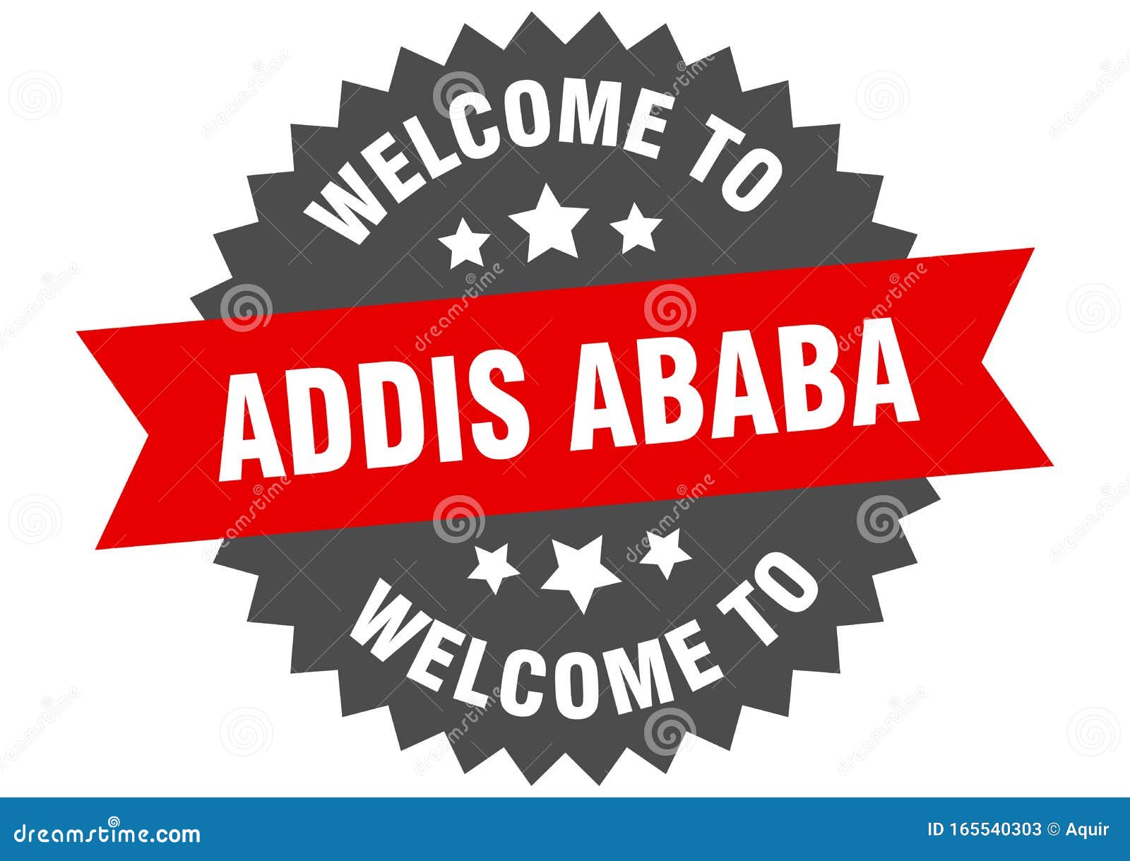 Welcome To Addis Ababa. Welcome To Addis Ababa Isolated Sticker Stock ...