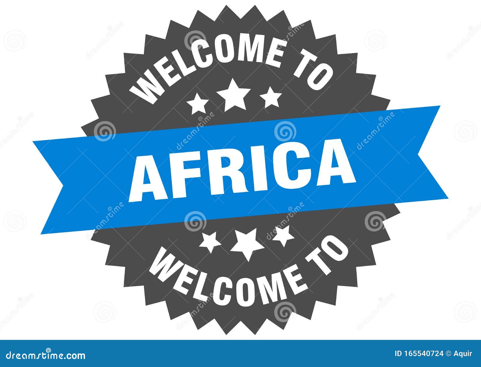 Welcome To Africa. Welcome To Africa Isolated Sticker Stock Vector ...