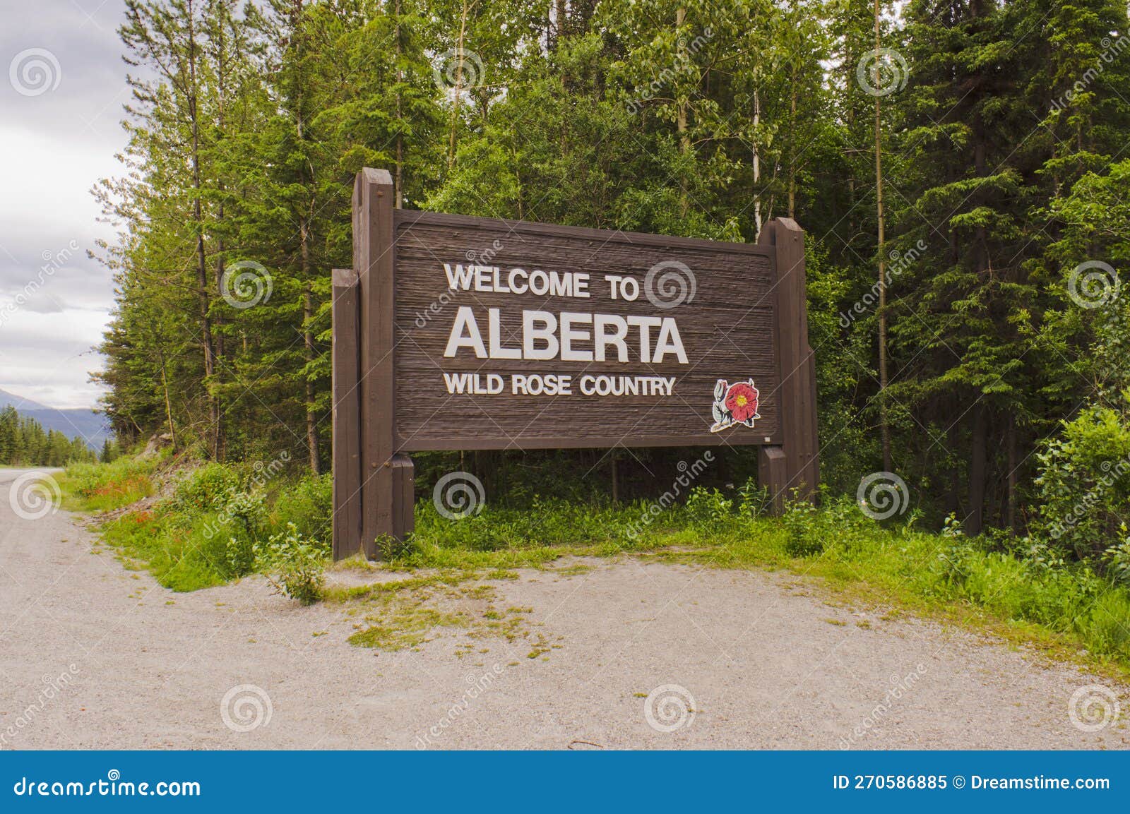 Welcome to Alberta sign editorial image. Image of alberta - 270586885