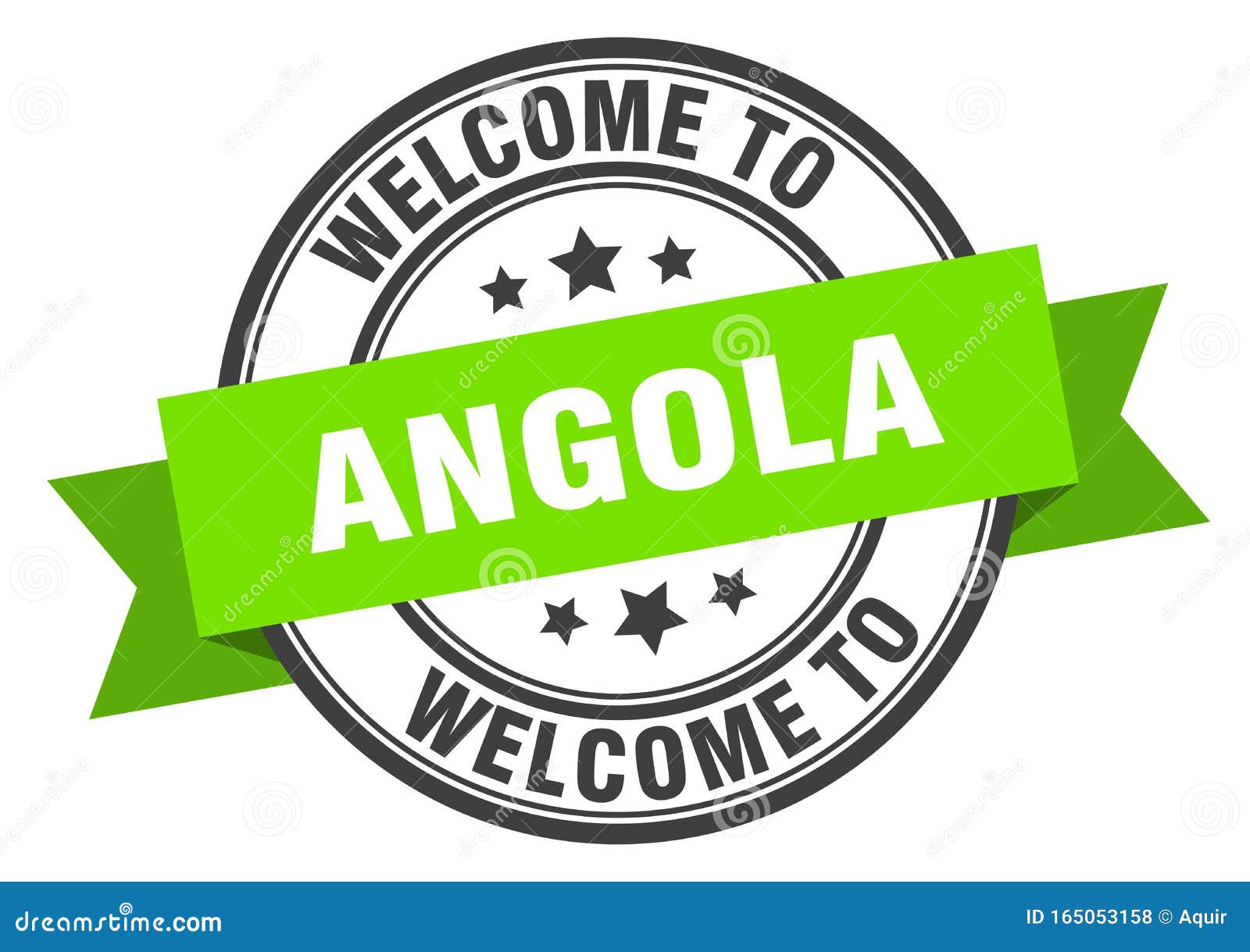 Welcome To Angola. Welcome To Angola Isolated Stamp Stock Vector ...