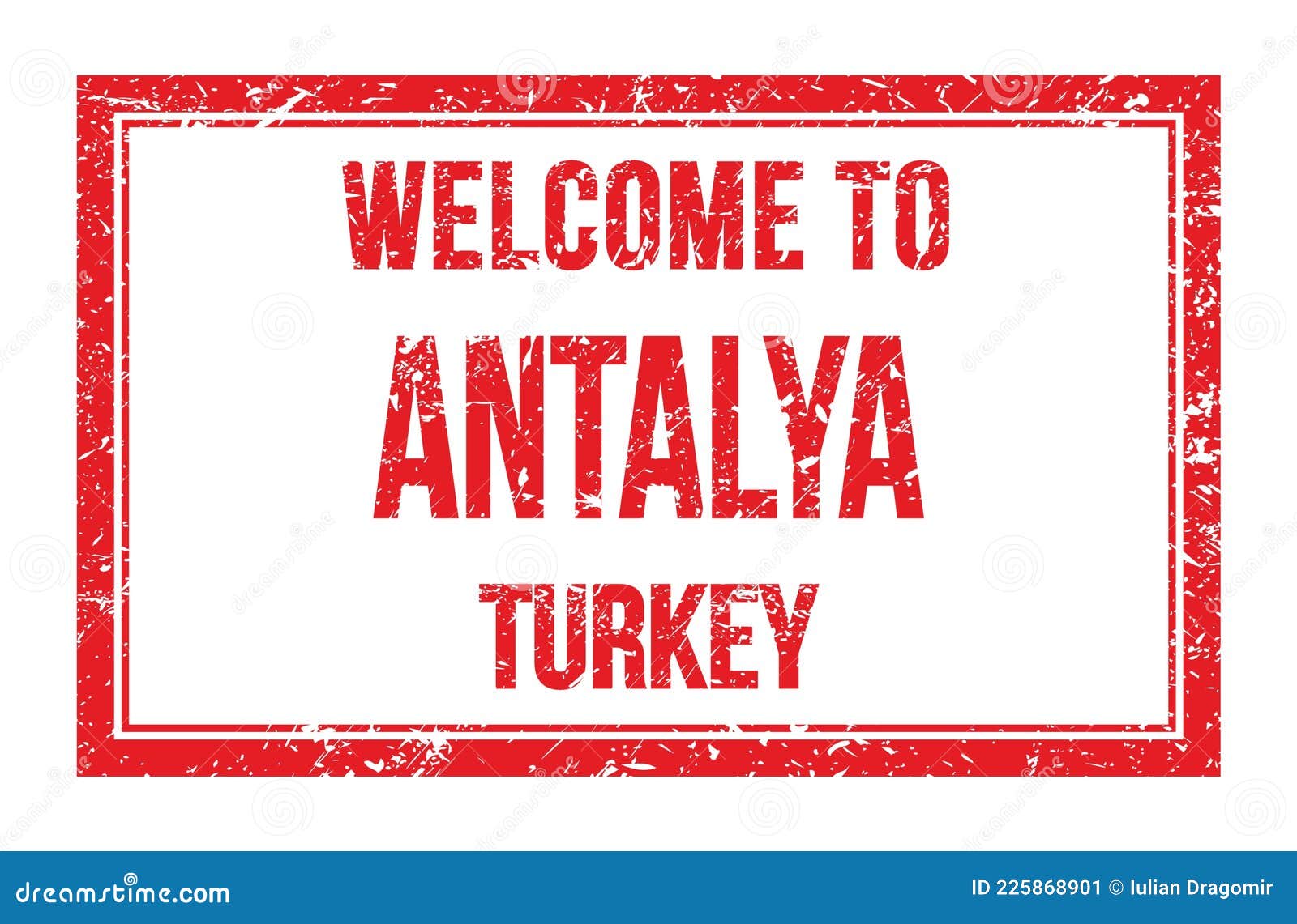Welcome To Antalya Sign Or Stamp Cartoon Vector | CartoonDealer.com ...