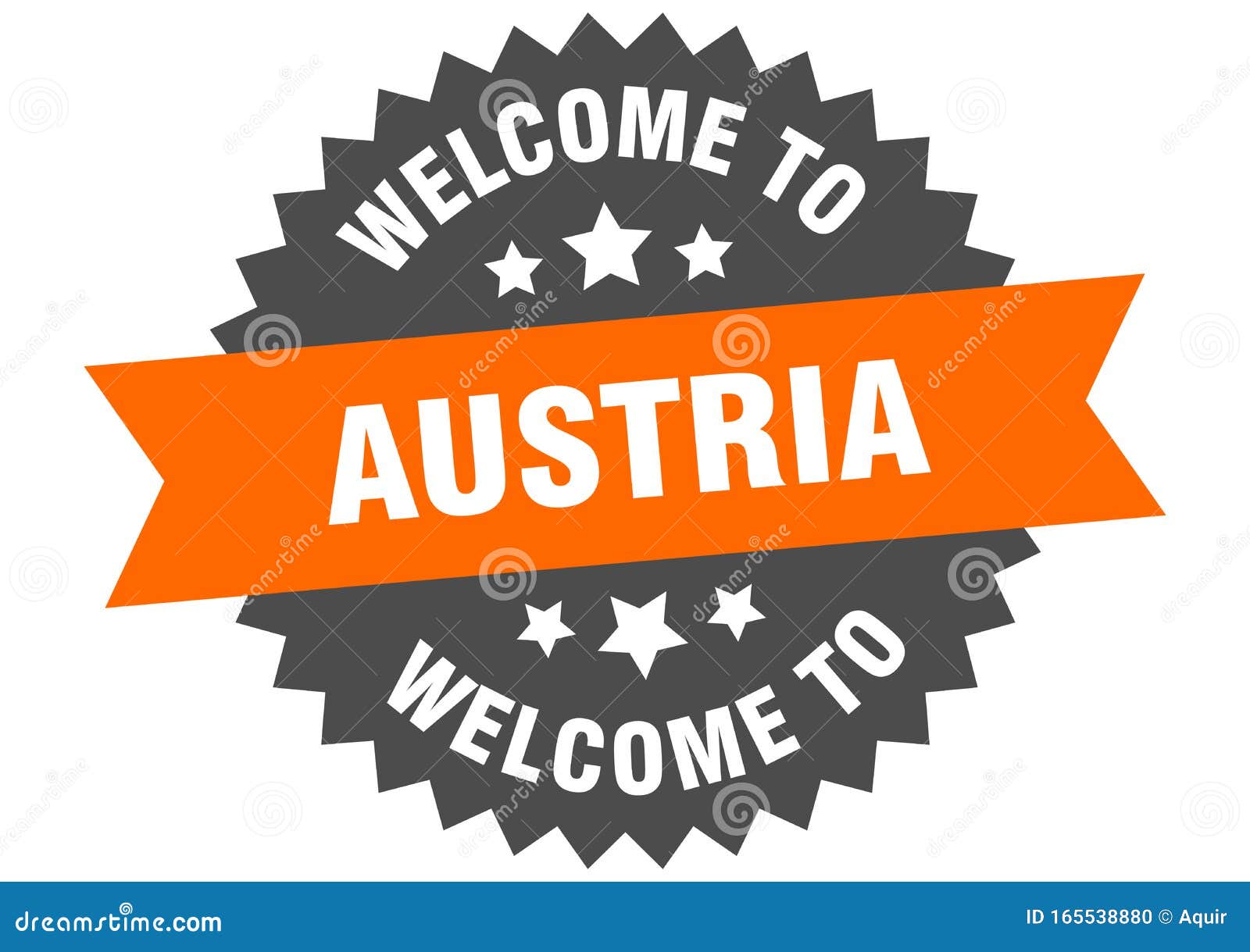 Welcome To Austria. Welcome To Austria Isolated Sticker Stock Vector ...