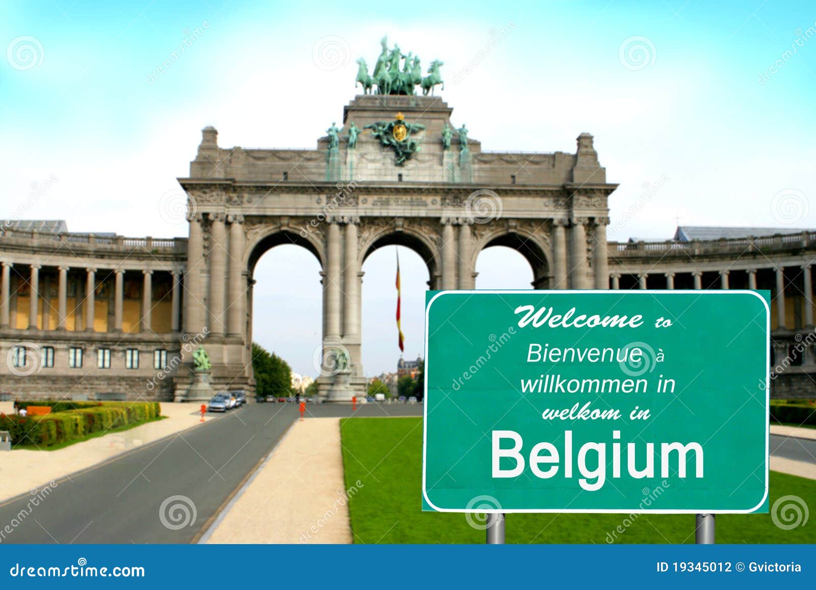 Welcome To Belgium Sign in Different Languages Stock Photo - Image of ...