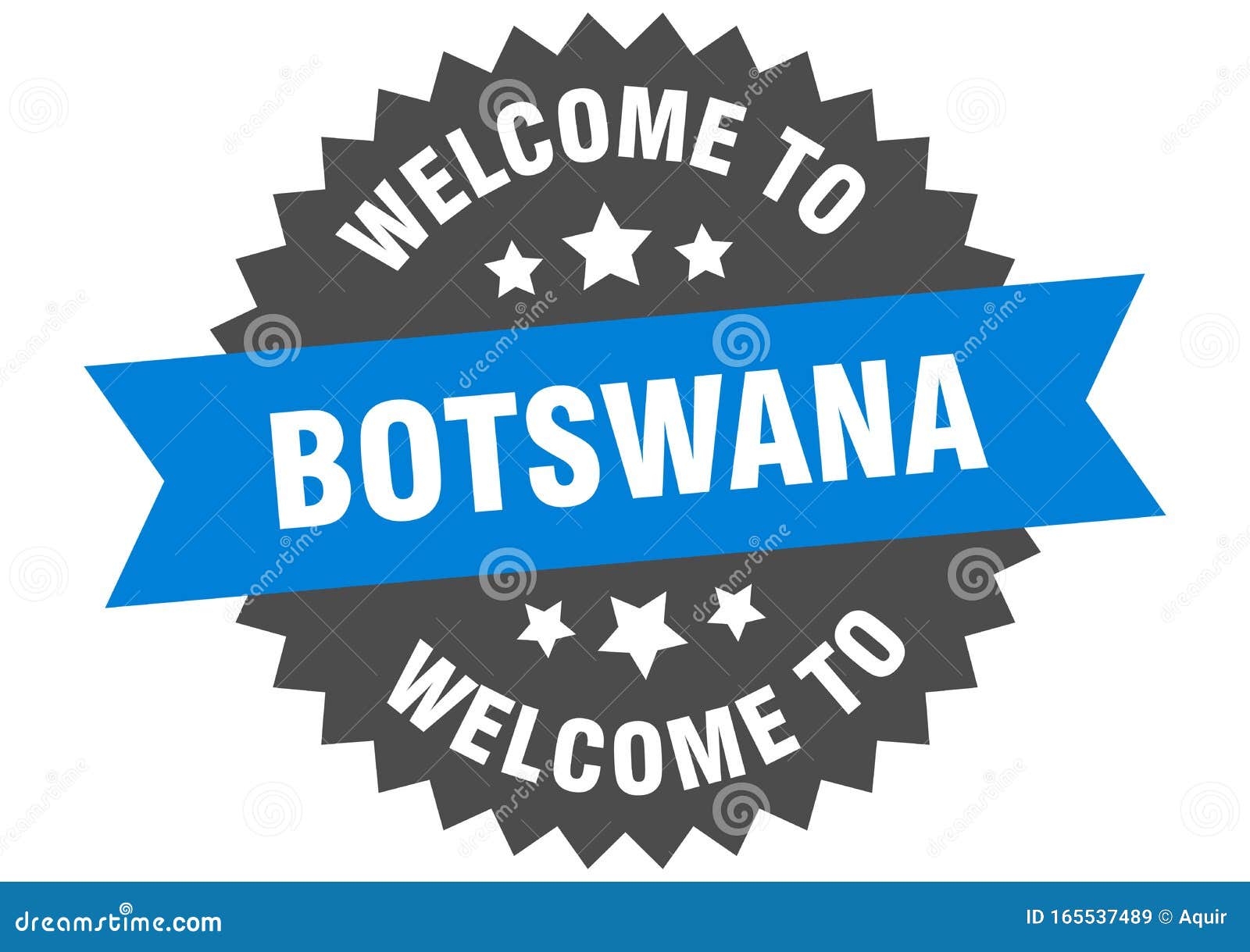 Welcome To Botswana. Welcome To Botswana Isolated Sticker Stock Vector ...