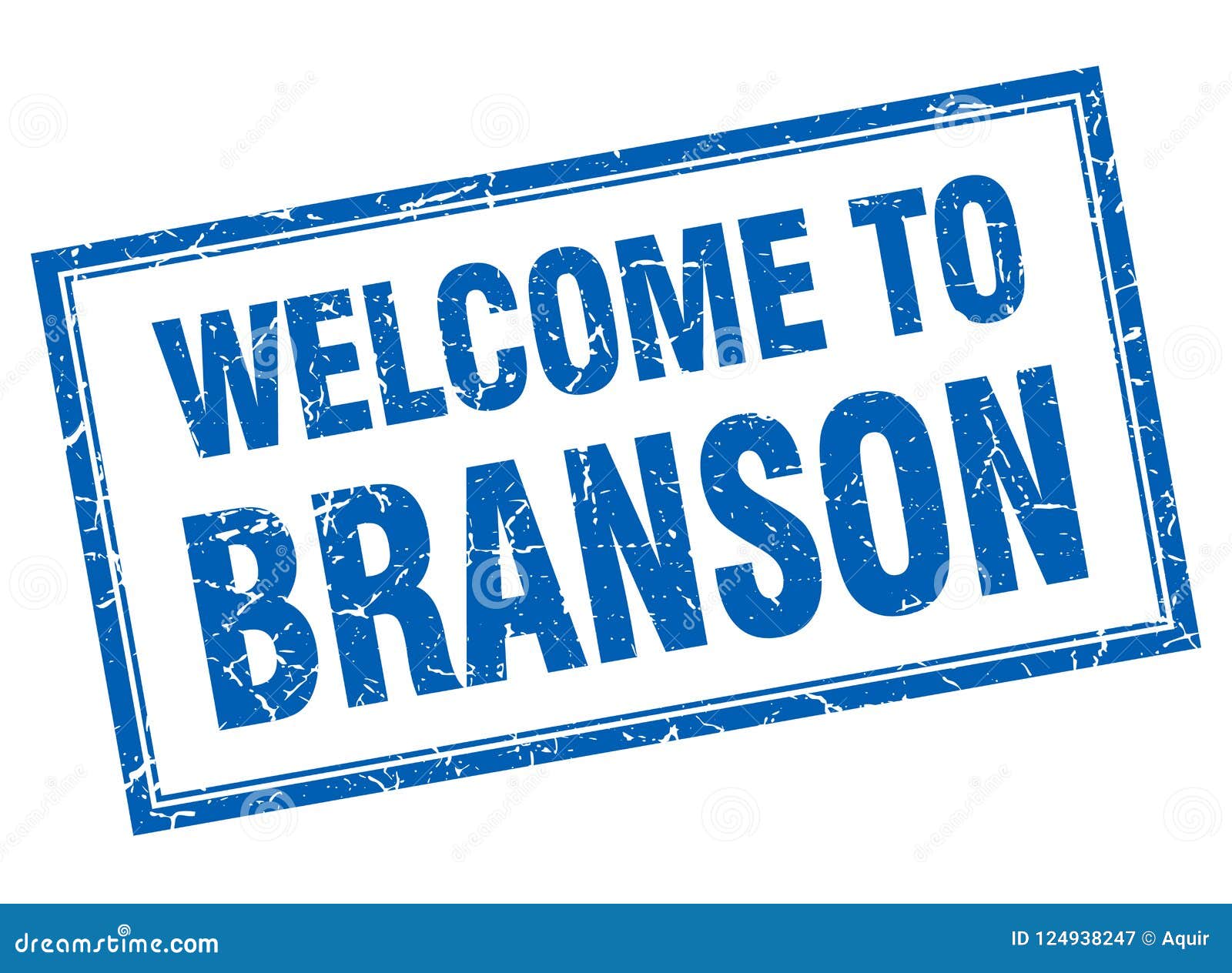 Welcome To Branson Stamp Cartoon Vector | CartoonDealer.com #121132637