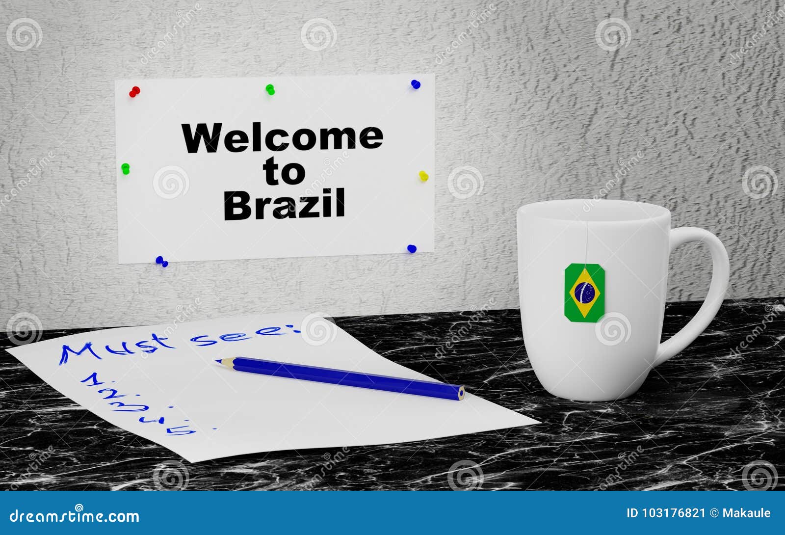 Welcome to Brazil stock illustration. Illustration of international ...