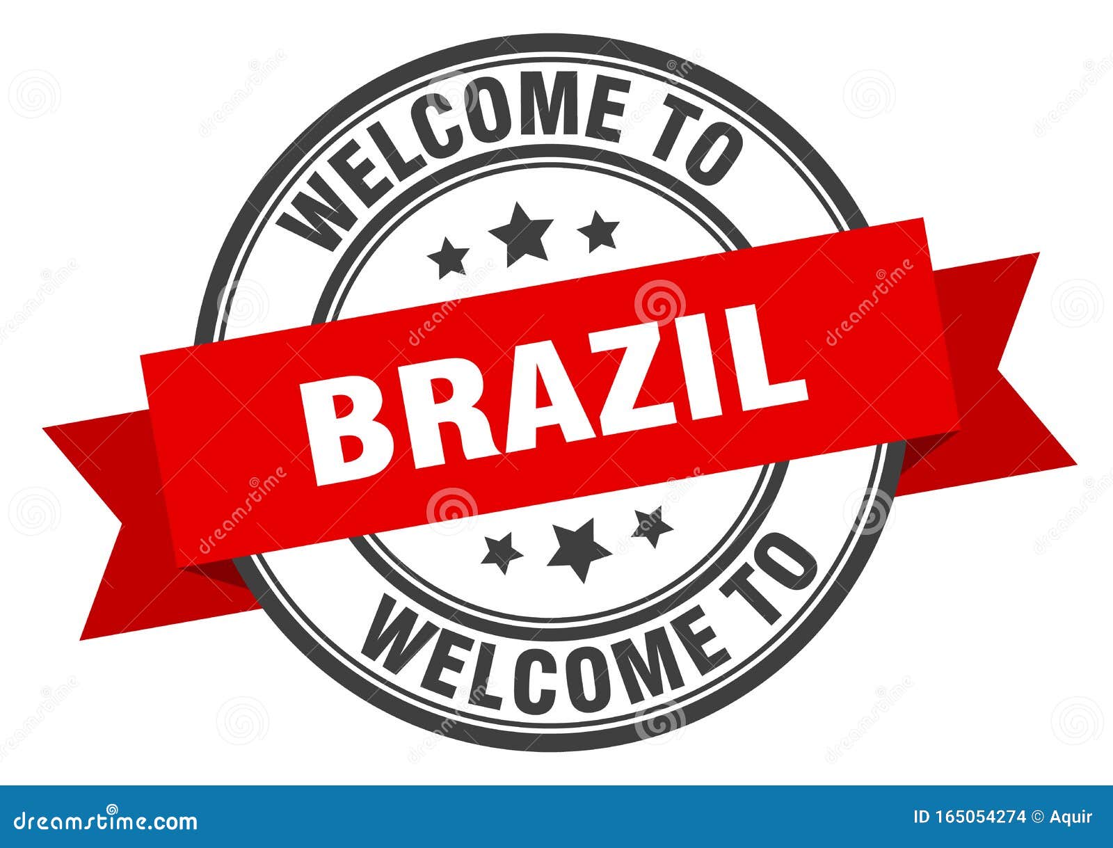 Welcome To Brazil. Welcome To Brazil Isolated Stamp Stock Vector ...