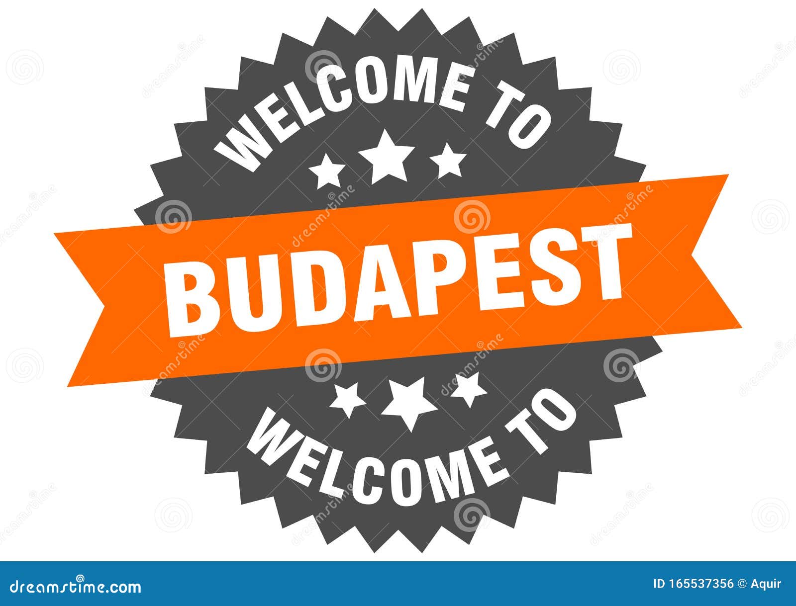 Welcome To Budapest. Welcome To Budapest Isolated Sticker Stock Vector ...