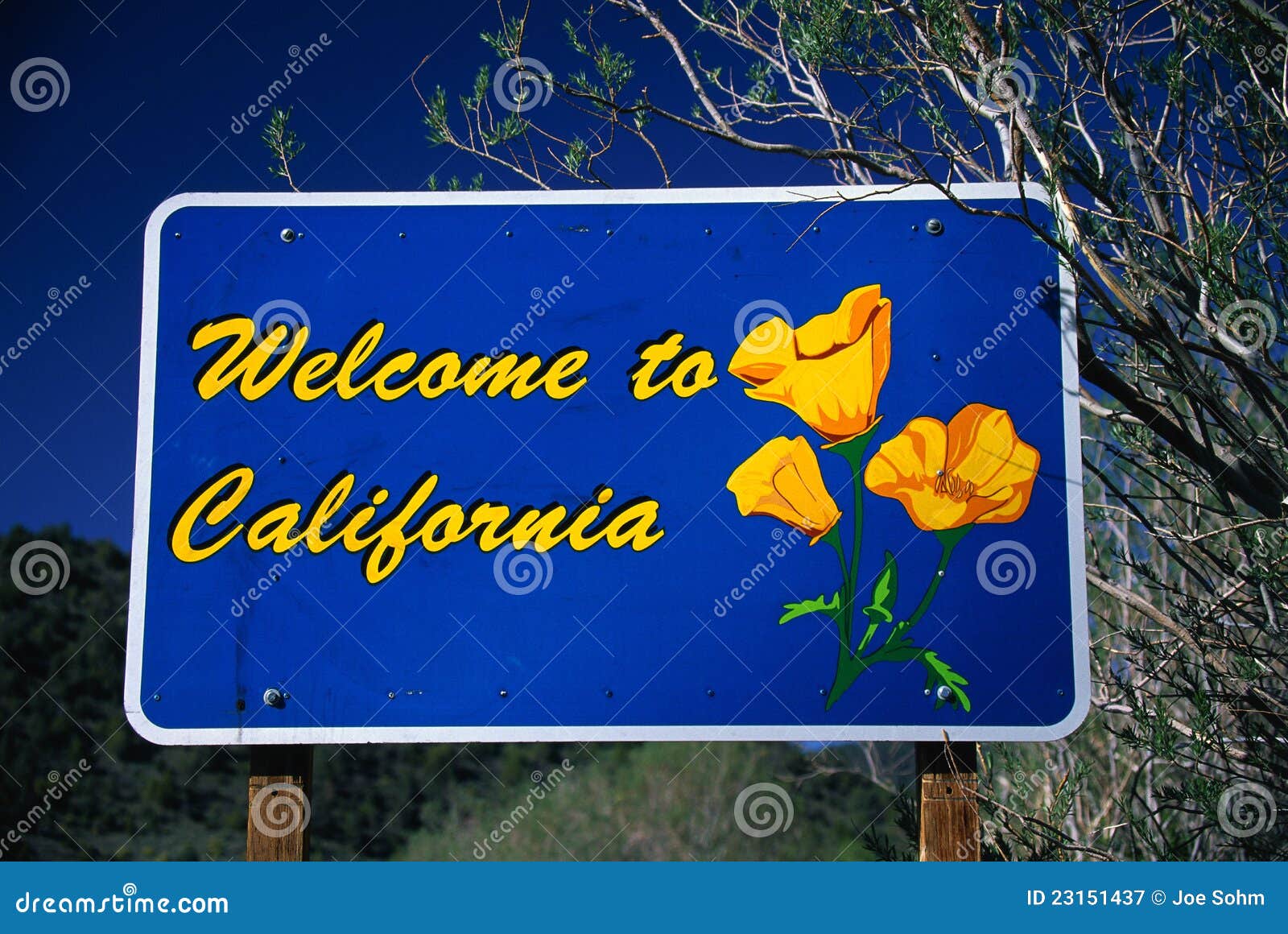 Welcome to California sign stock image. Image of daylight - 23151437