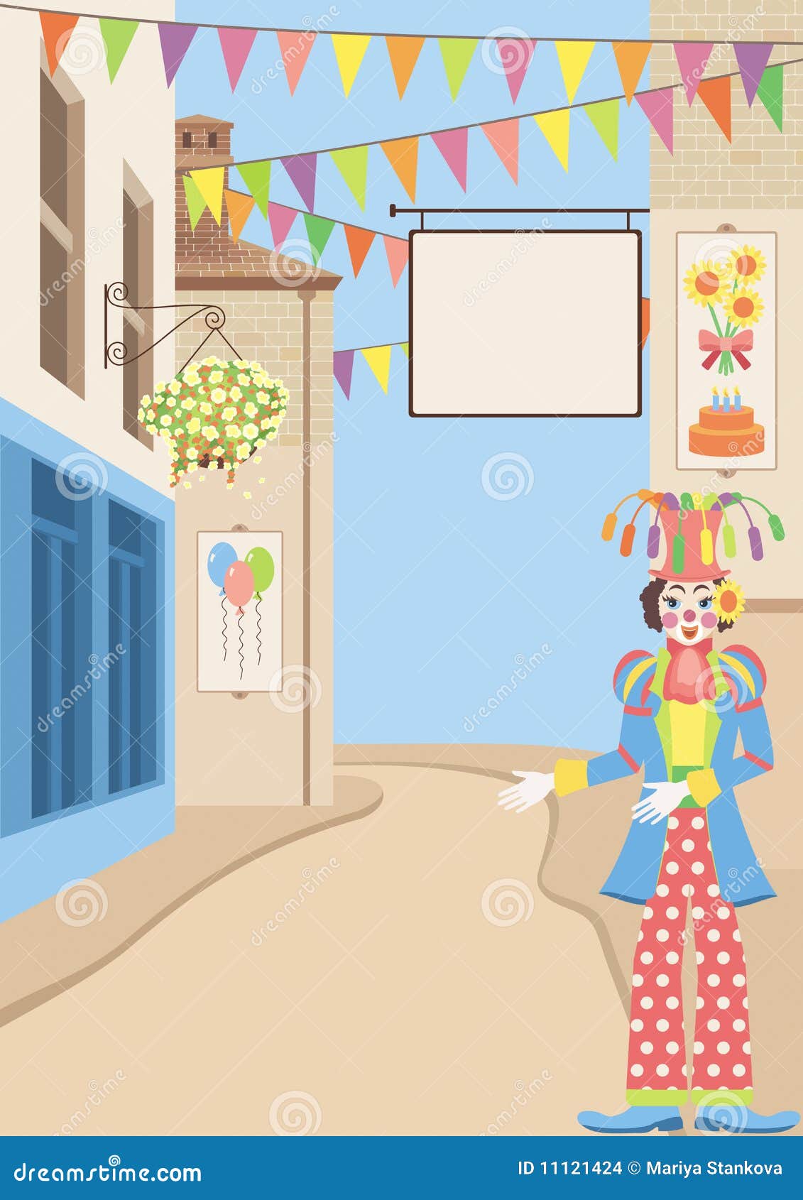 Welcome to the celebration stock vector. Illustration of building ...