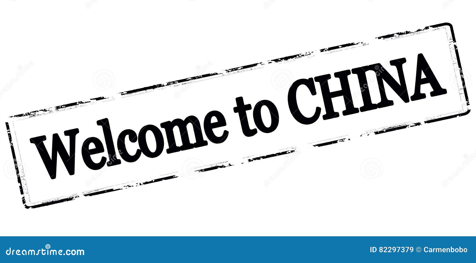 Welcome to China stock vector. Illustration of text, symbol - 82297379