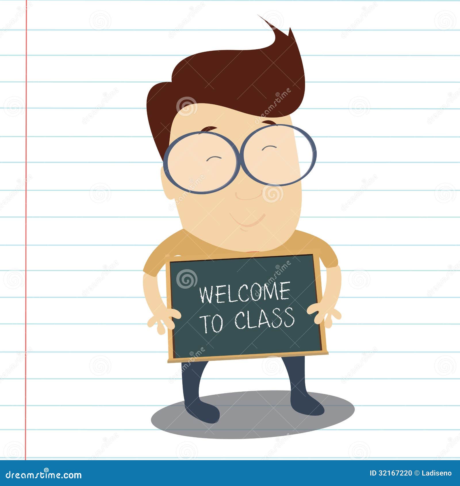 Welcome to class stock vector. Illustration of teacher - 32167220