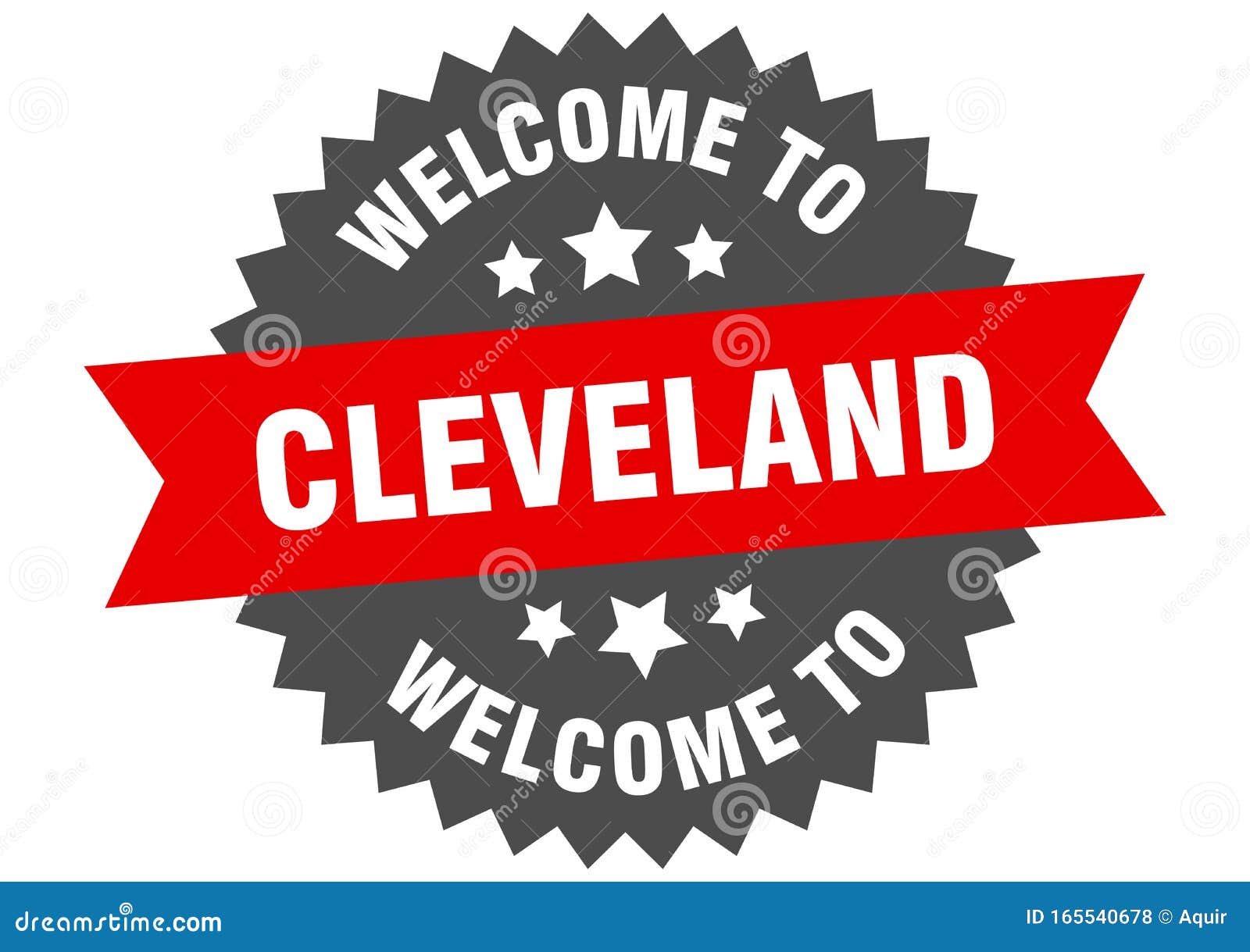 Welcome To Cleveland. Welcome To Cleveland Isolated Sticker Stock ...