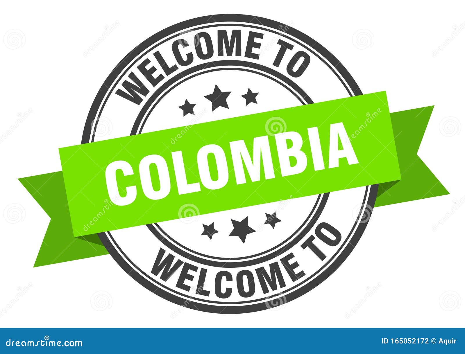 Welcome To Colombia. Welcome To Colombia Isolated Stamp Stock Vector ...