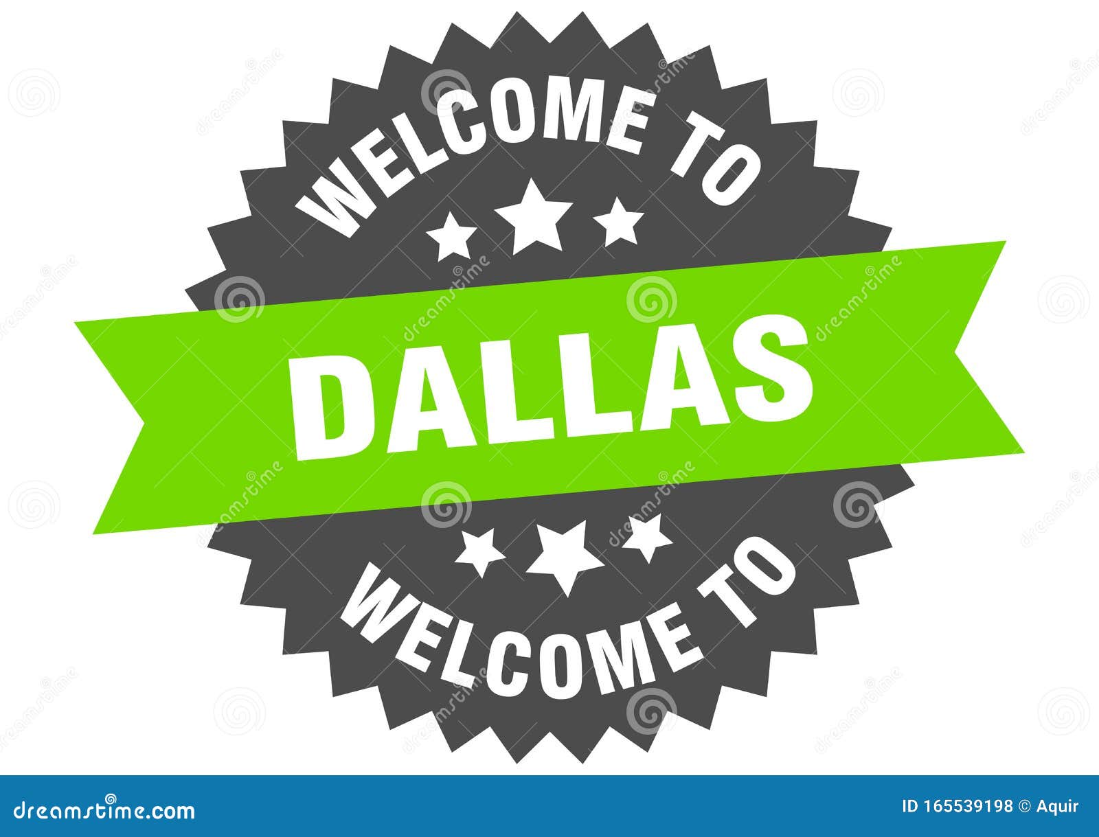 Welcome To Dallas. Welcome To Dallas Isolated Sticker Stock Vector ...
