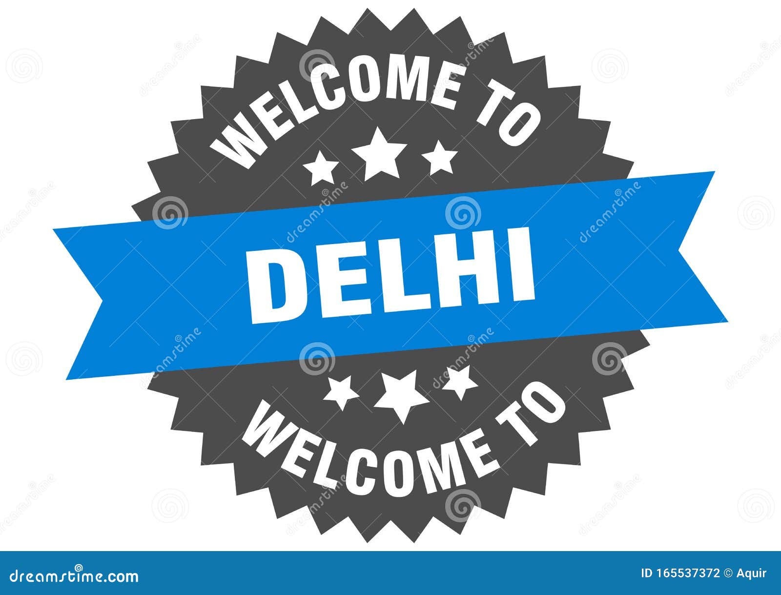 Welcome To Delhi. Welcome To Delhi Isolated Sticker Stock Vector ...