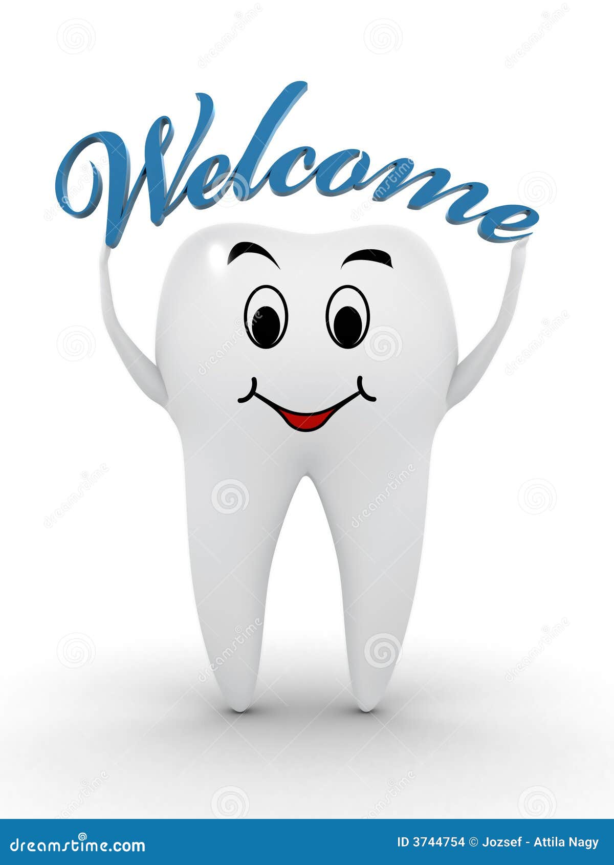 Welcome to the dentist stock illustration. Illustration of bite - 3744754