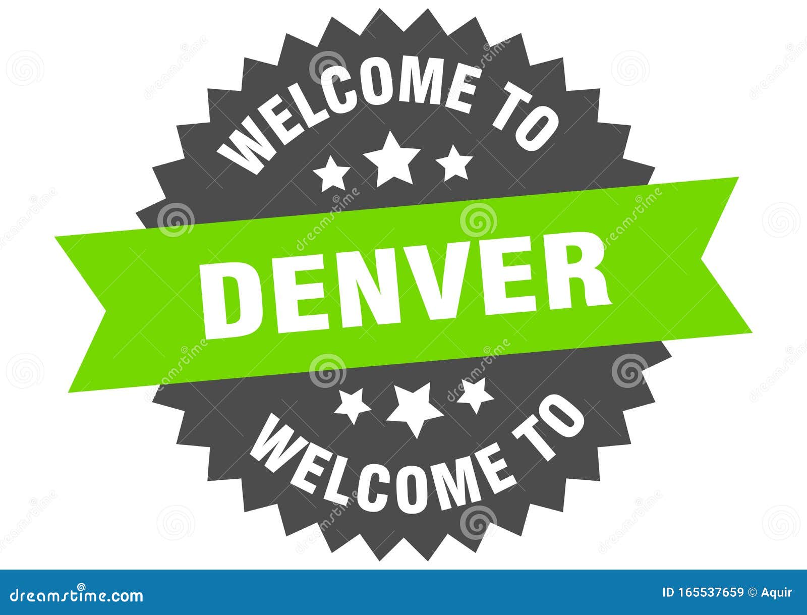 Welcome To Denver. Welcome To Denver Isolated Sticker Stock Vector ...