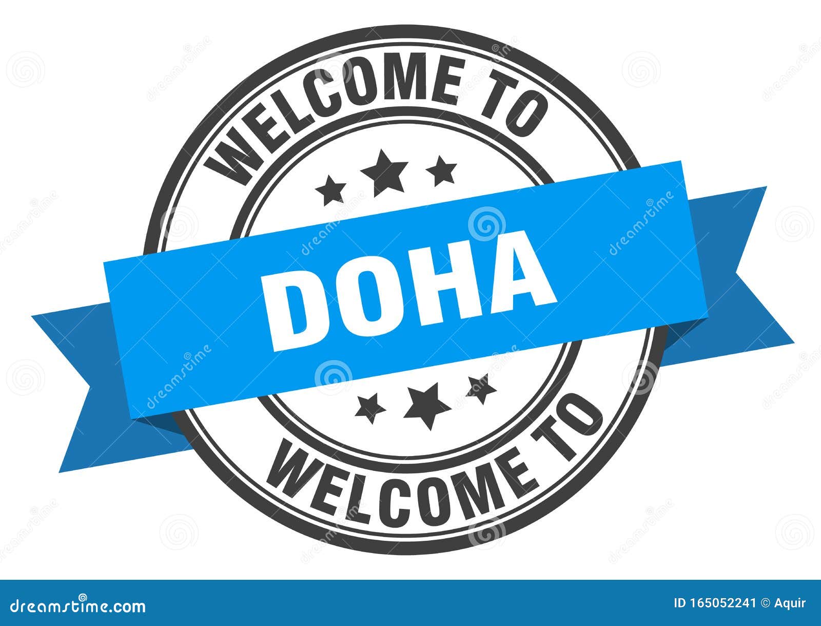 Welcome To Doha. Welcome To Doha Isolated Stamp Stock Vector ...