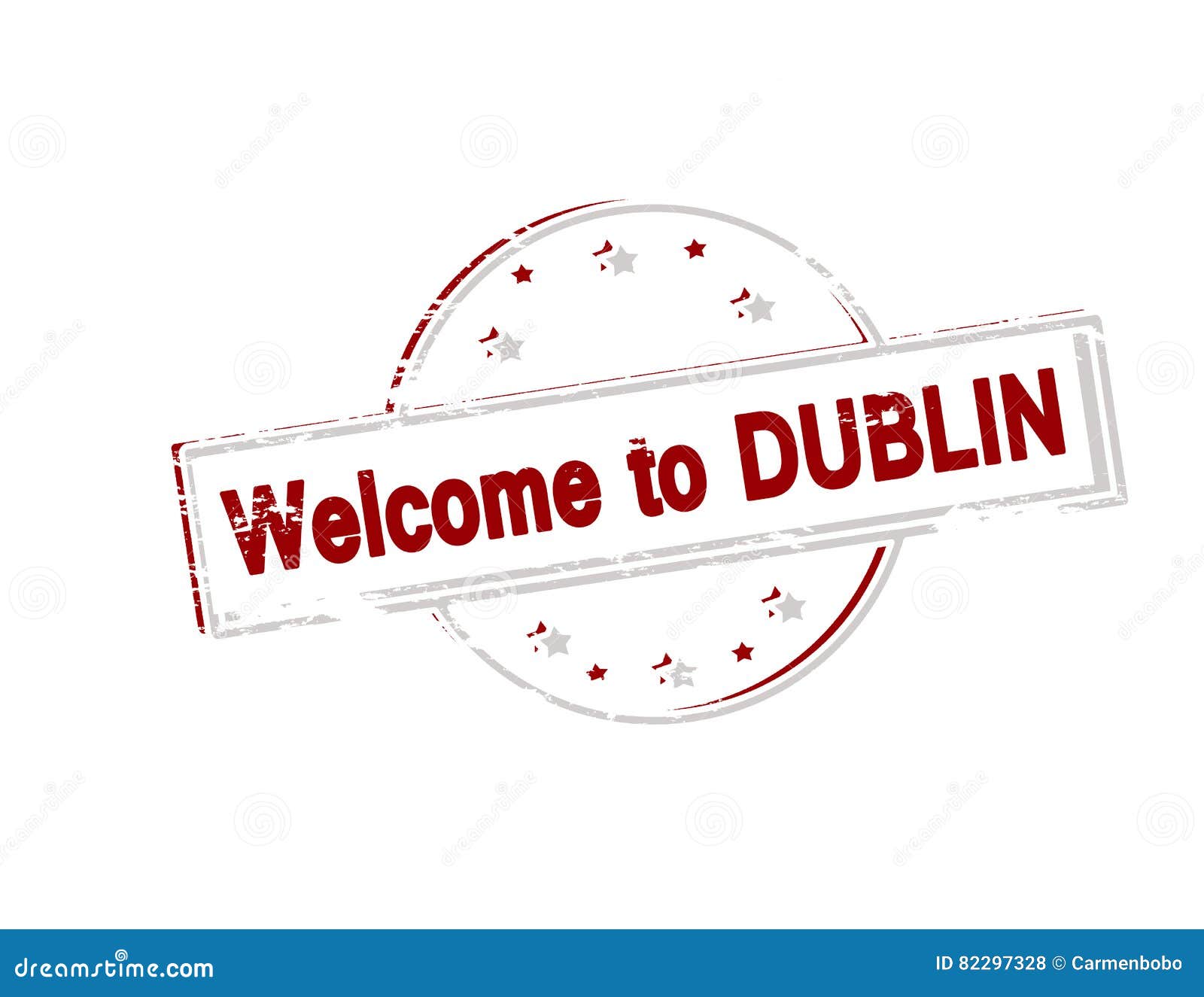 WELCOME TO DUBLIN - IRELAND, Words Written On Red Stamp Royalty-Free ...