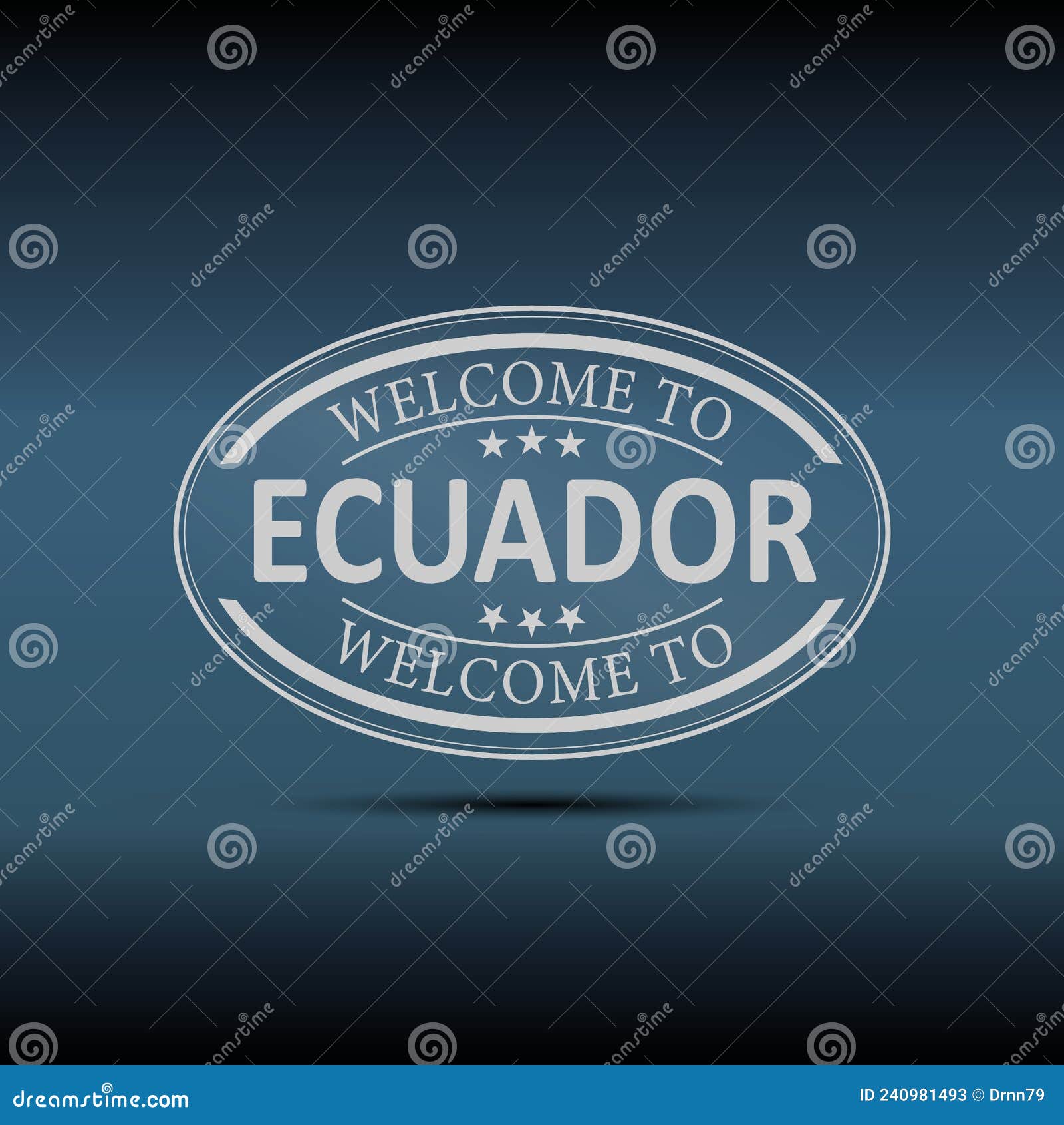 Welcome To Ecuador Typography Logo Label Banner Stock Vector ...